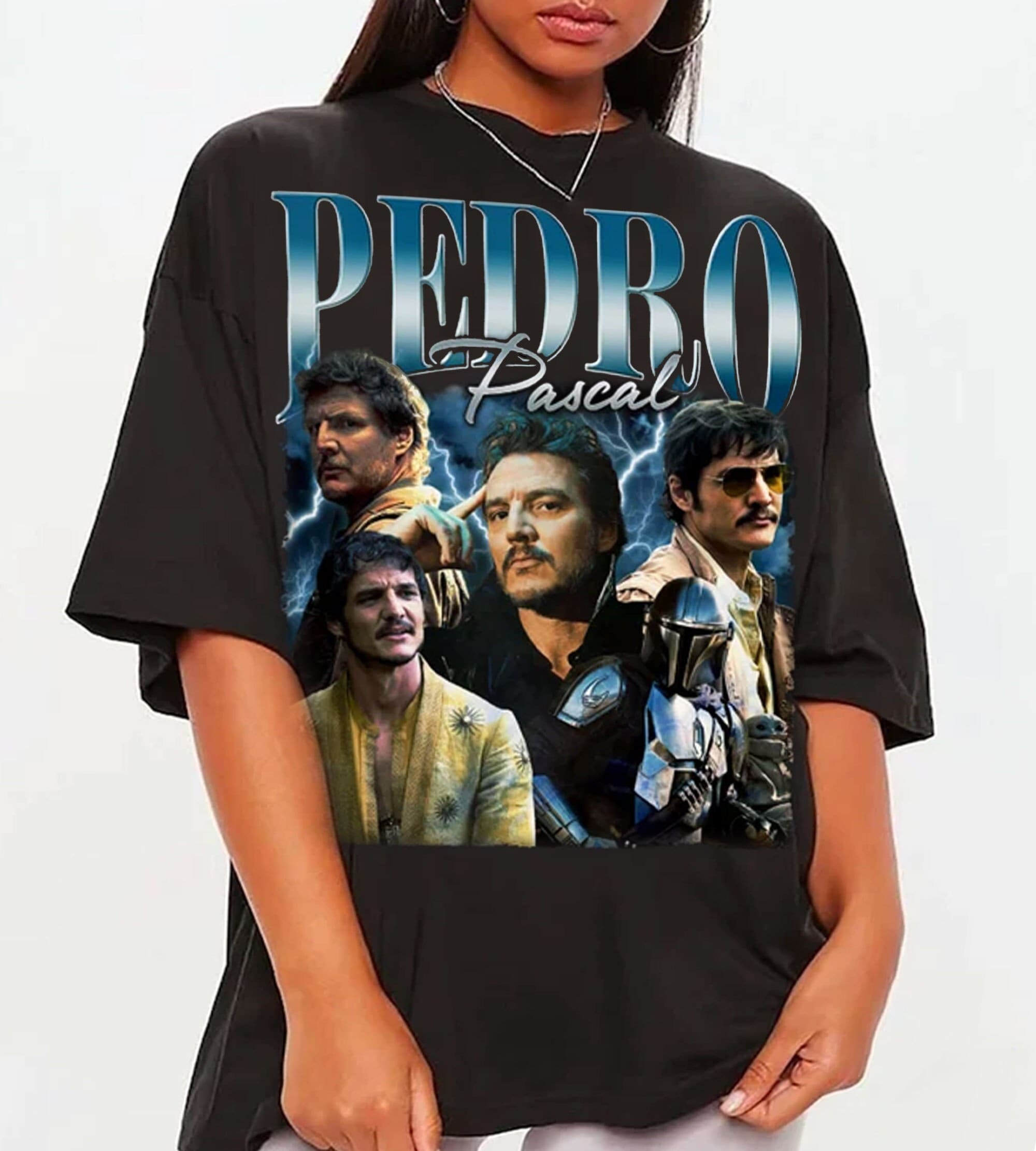 Vintage Pedro Pascal Shirt Retro 90s, Narco Pedro Pascal Fan - Inspire ...