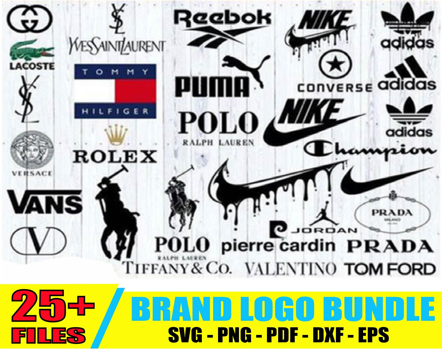 Dripping Logo Bundle Svg, Fashion Brand Logo Svg, Logo Svg - Inspire Uplift