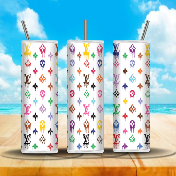 Lv Colorful Logo Tumbler Design, Fashion Brand Logo Svg, Log | Inspire ...