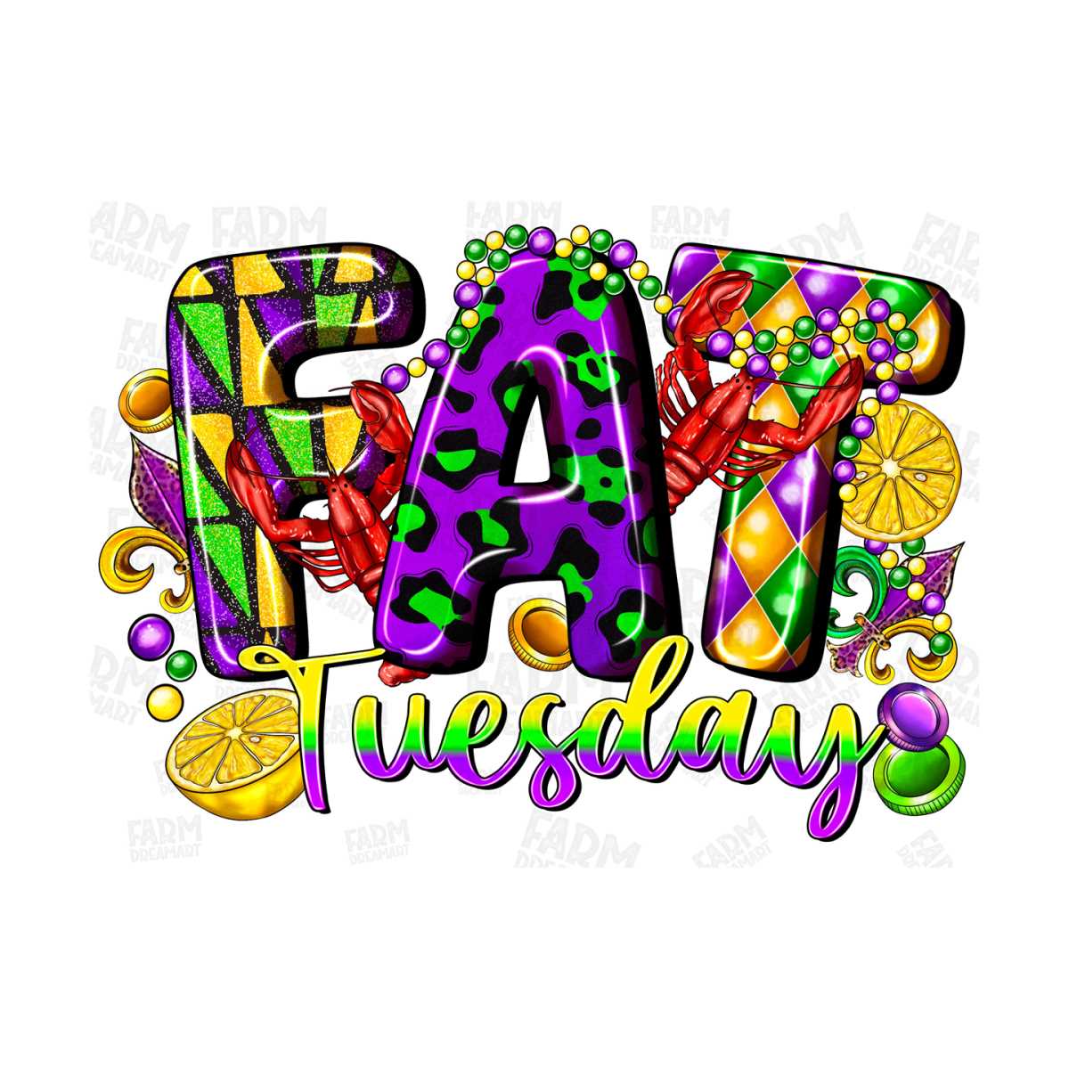 Fat Tuesday png sublimation design download, Mardi Gras Carn - Inspire ...
