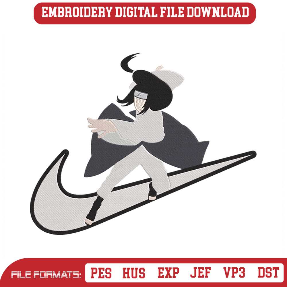 Nike x Neji Hyuga Embroidery Designs File, Nike Machine Embr - Inspire ...