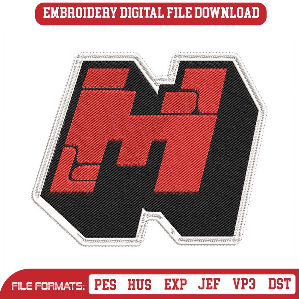 M Logo Minecraft Embroidery Designs File | Inspire Uplift