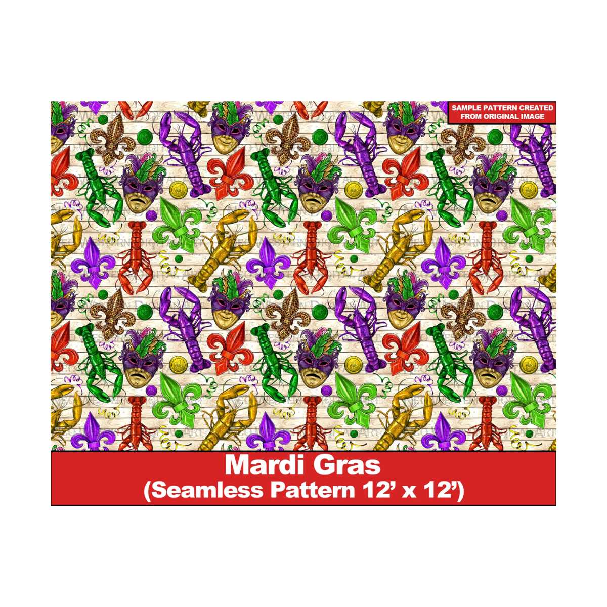 Mardi Gras seamless digital paper, Mardi Gras digital seamle | Inspire ...