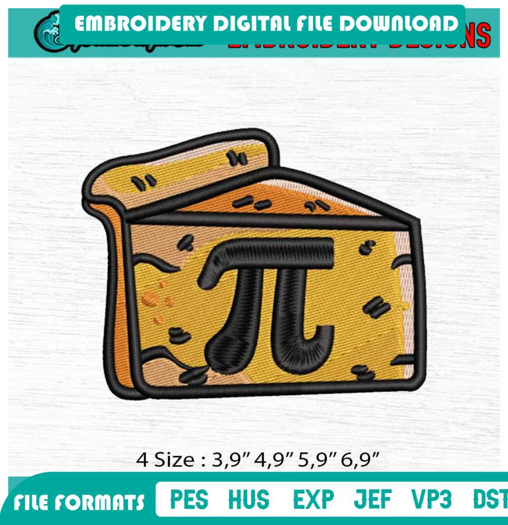 Vanilla Cake Letter Pi Machine Embroidery Digitizing Design | Inspire ...