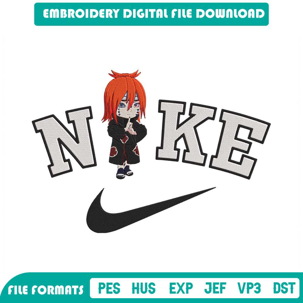 Nike x Chibi Pein Chikushodo Embroidery Designs File | Inspire Uplift