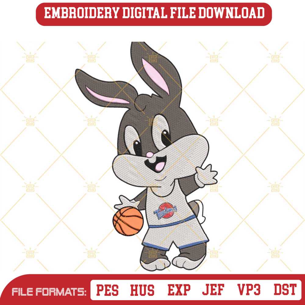 Baby Bugs Bunny Basketball Embroidery Designs, Baby Looney T - Inspire ...