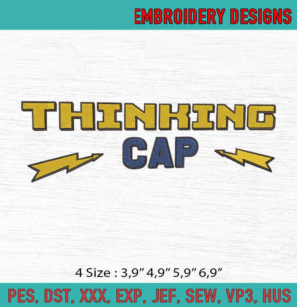 Stranger Things Thinking Cap Logo Machine Embroidery Digitiz | Inspire ...