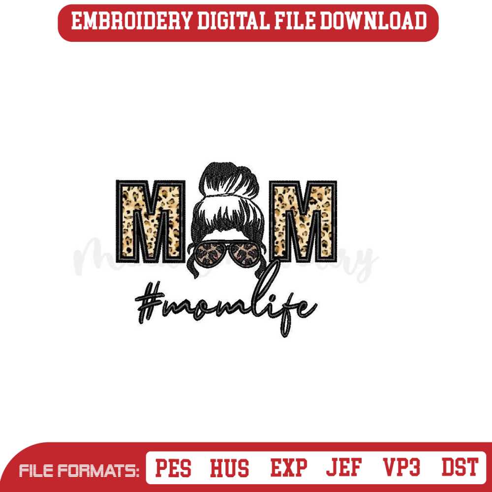 Mom Life Applique Embroidery Design, Machine Embroidery Desi | Inspire ...