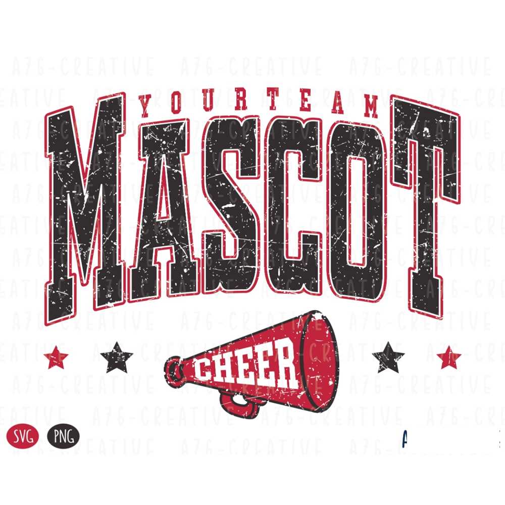 Personalized Cheer Mascot and Your Team Custom Work Svg Png, | Inspire ...