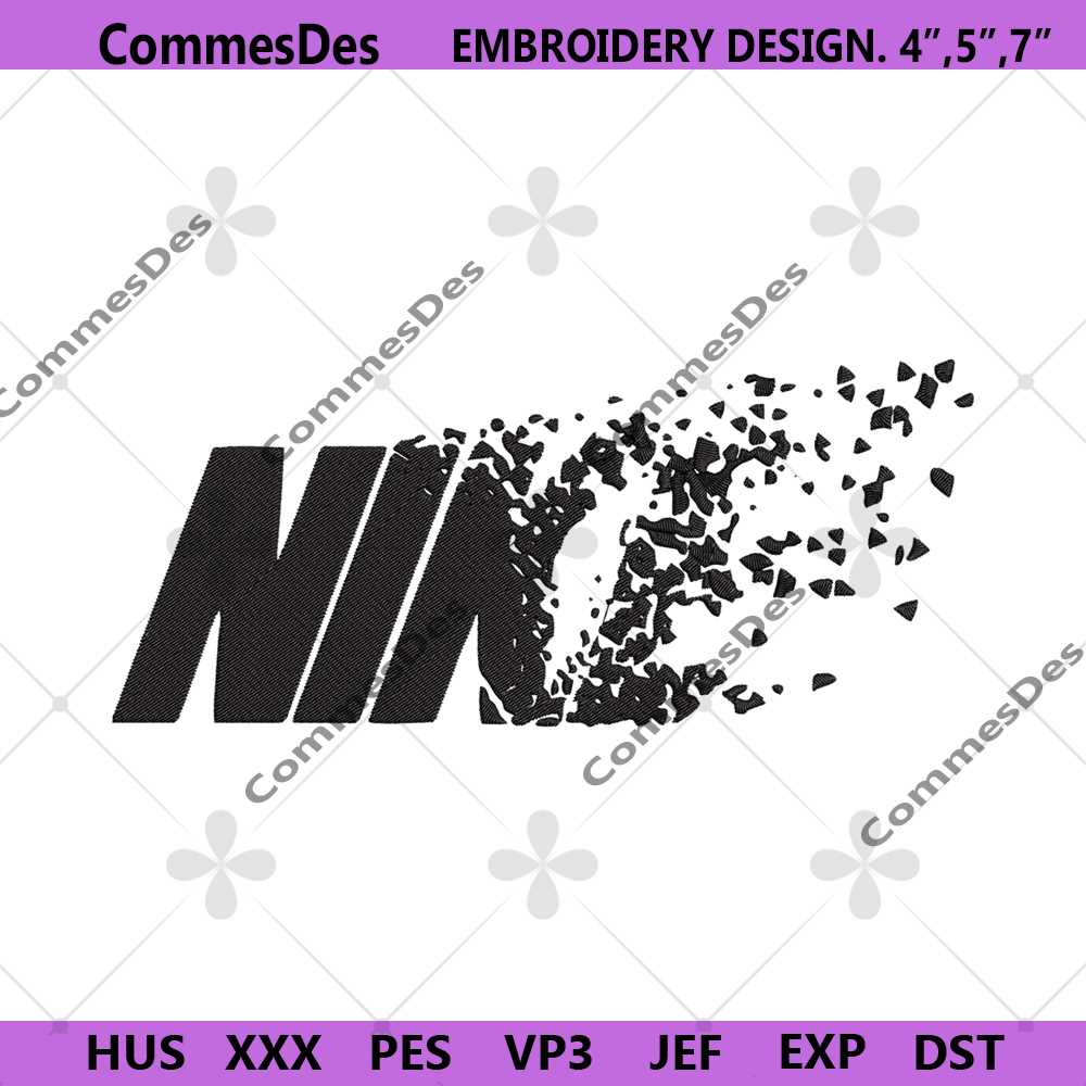 Nike Faded Logo Embroidery Instant Download | Inspire Uplift