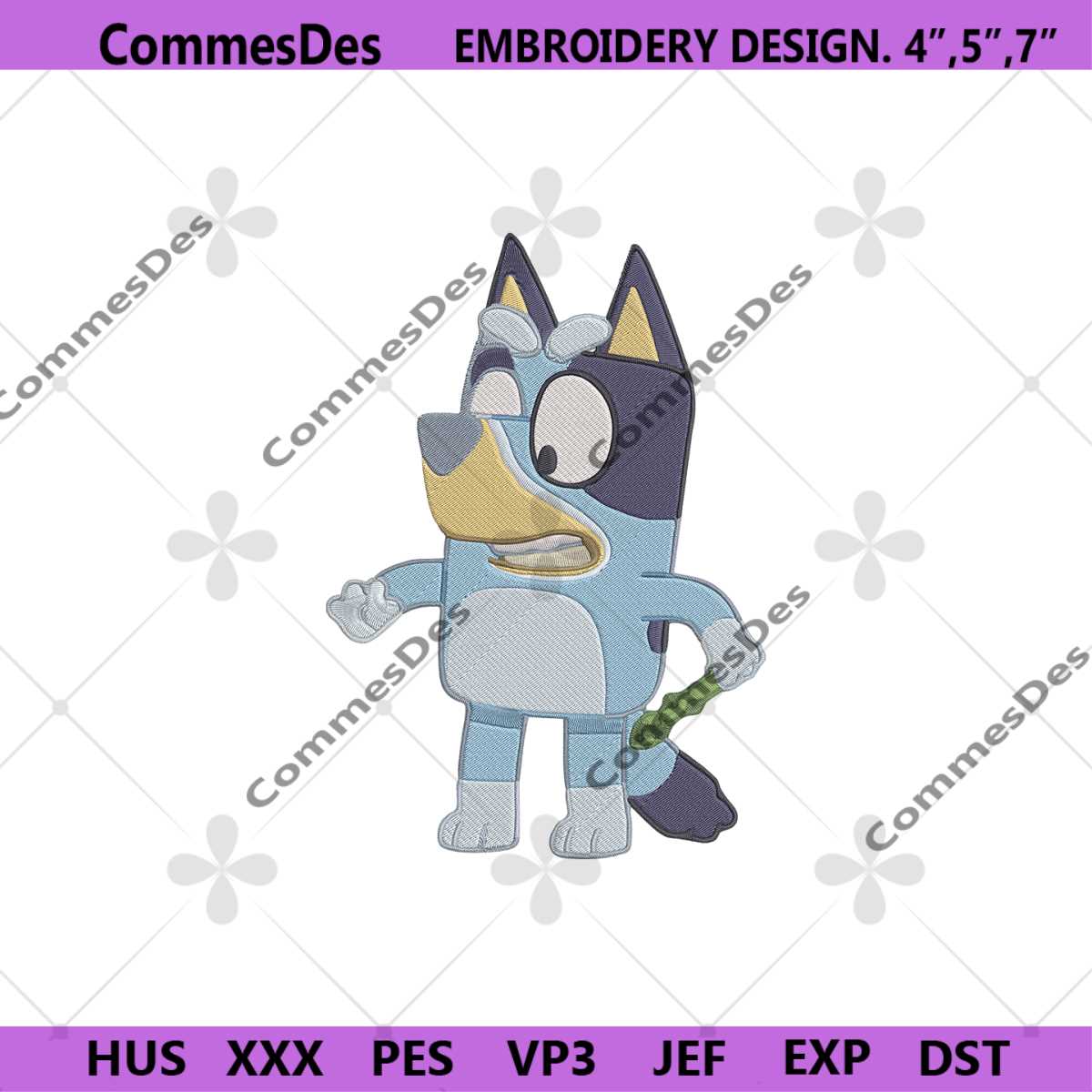 Bluey Embroidery File, Bluey Characters Embroidery Download | Inspire ...