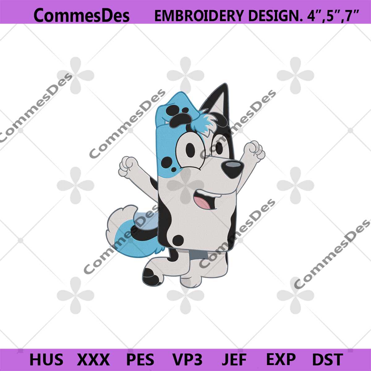 Bluey machine Embroidery Files, Dog Family Embroidery File D | Inspire ...