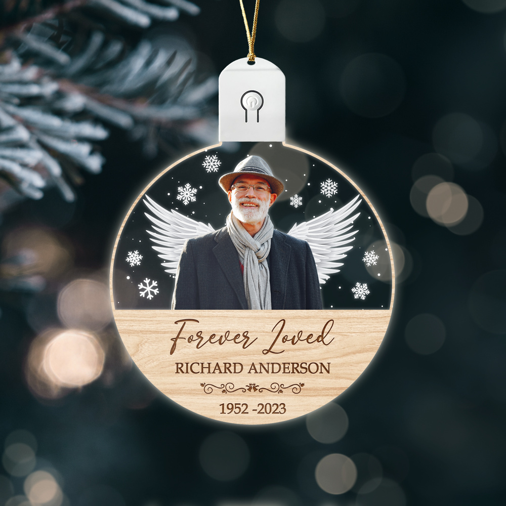 Personalized Human Memorial Led Acrylic Ornament Forever Lov | Inspire ...
