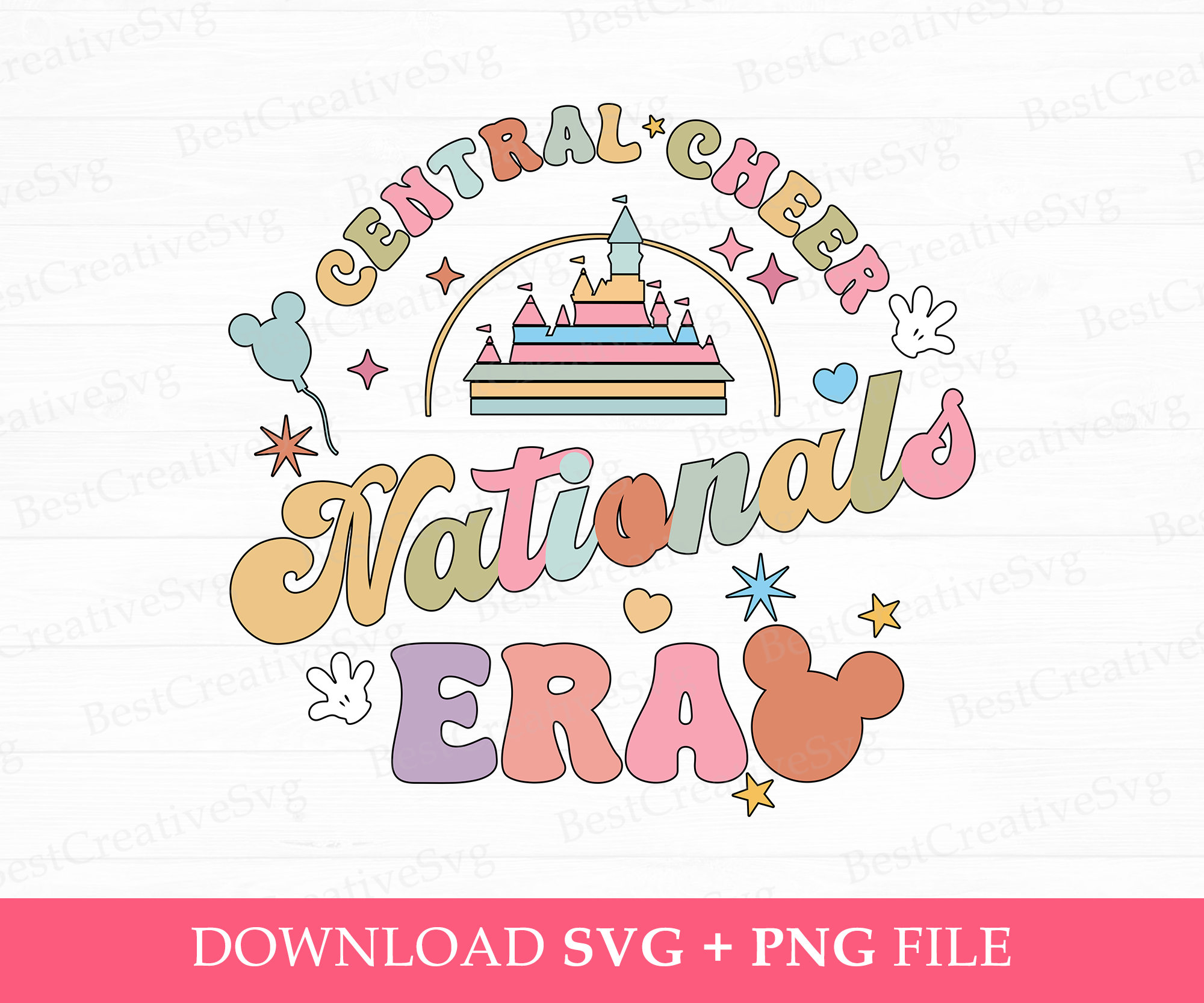 Central Cheer Nationals 2024 Svg, Magical Kingdom Svg, Retro - Inspire ...