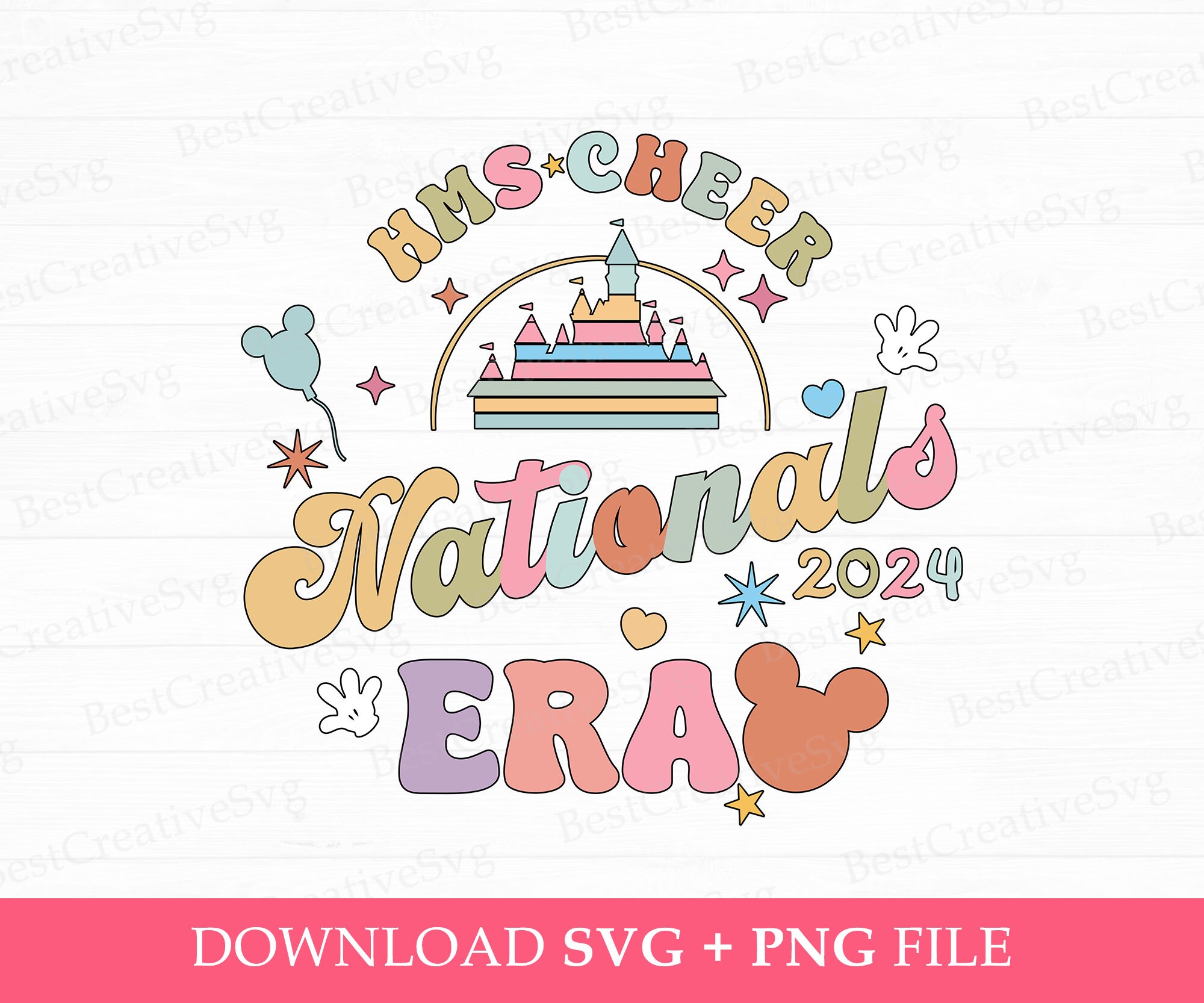 Hms Cheer Nationals 2024 Era Svg, Magical Kingdom Svg, Retro | Inspire ...