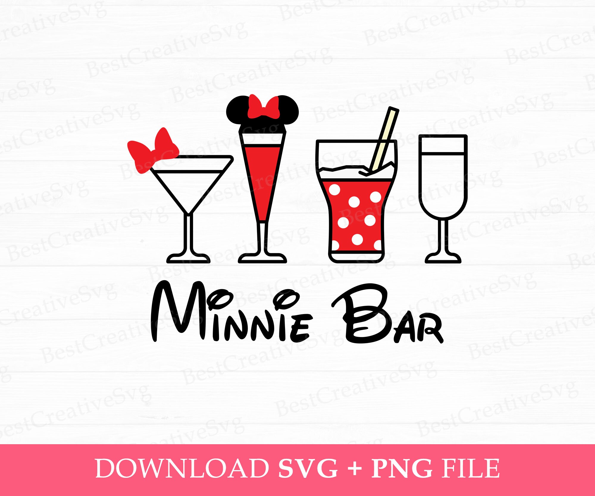 Mouse Drink Bar Svg, Drinks Bar Svg, Family Vacation Svg, Ma - Inspire ...