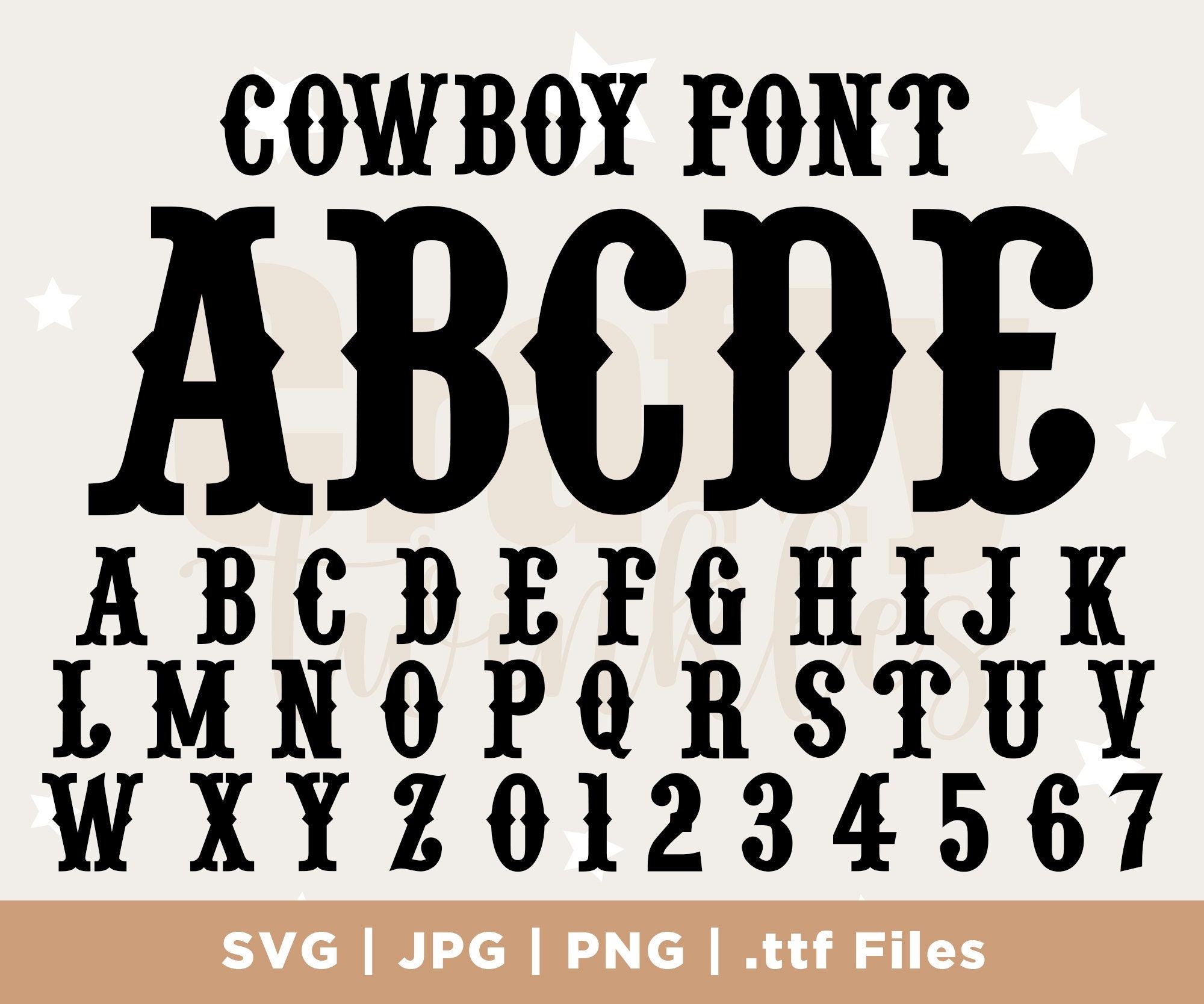 Cowboy Font ttf, Svg Files, Cowboy Font, Svg, Western Font, - Inspire ...