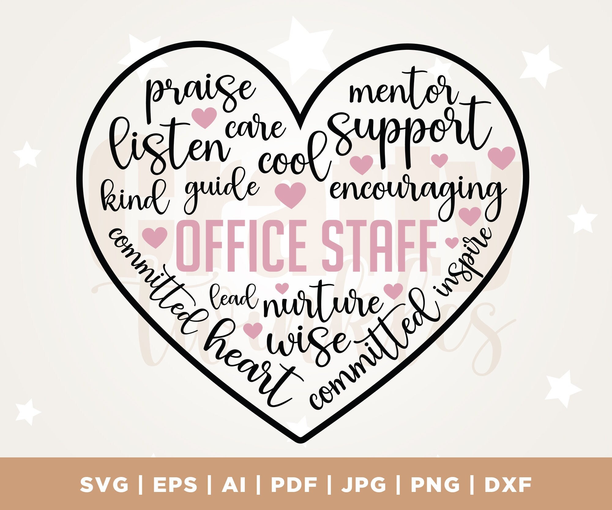 Office Staff heart svg, Office staff svg, Heart svg, Office | Inspire ...