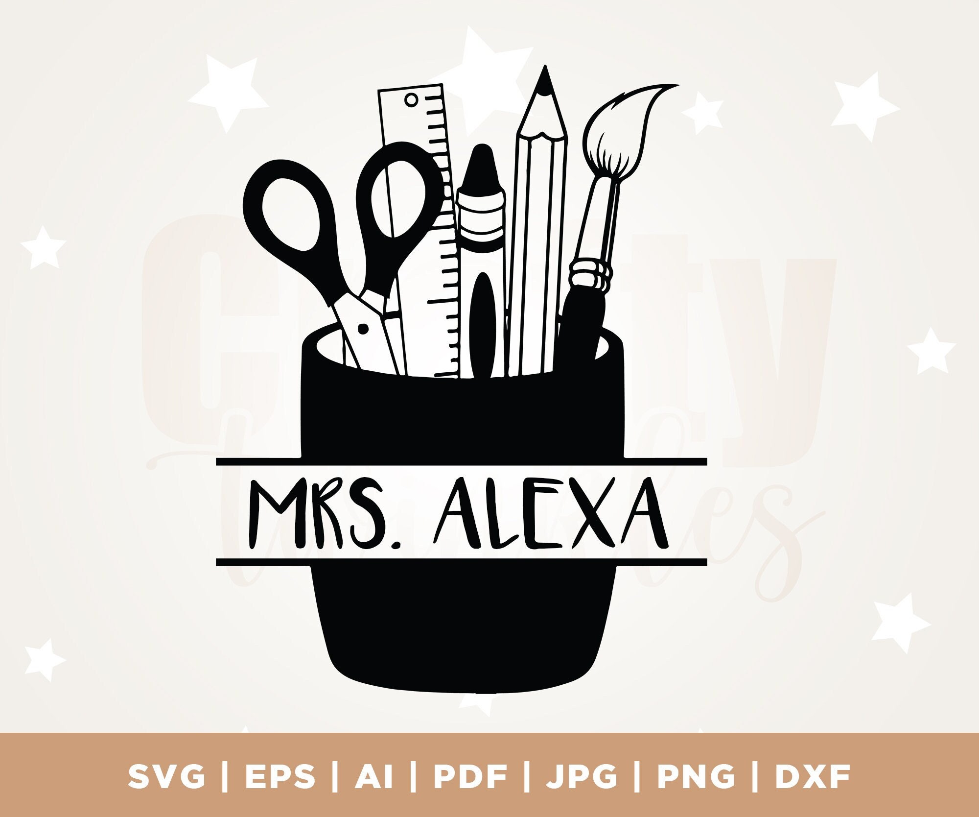 Teacher monogram svg, teacher svg, school svg, educator svg, | Inspire ...