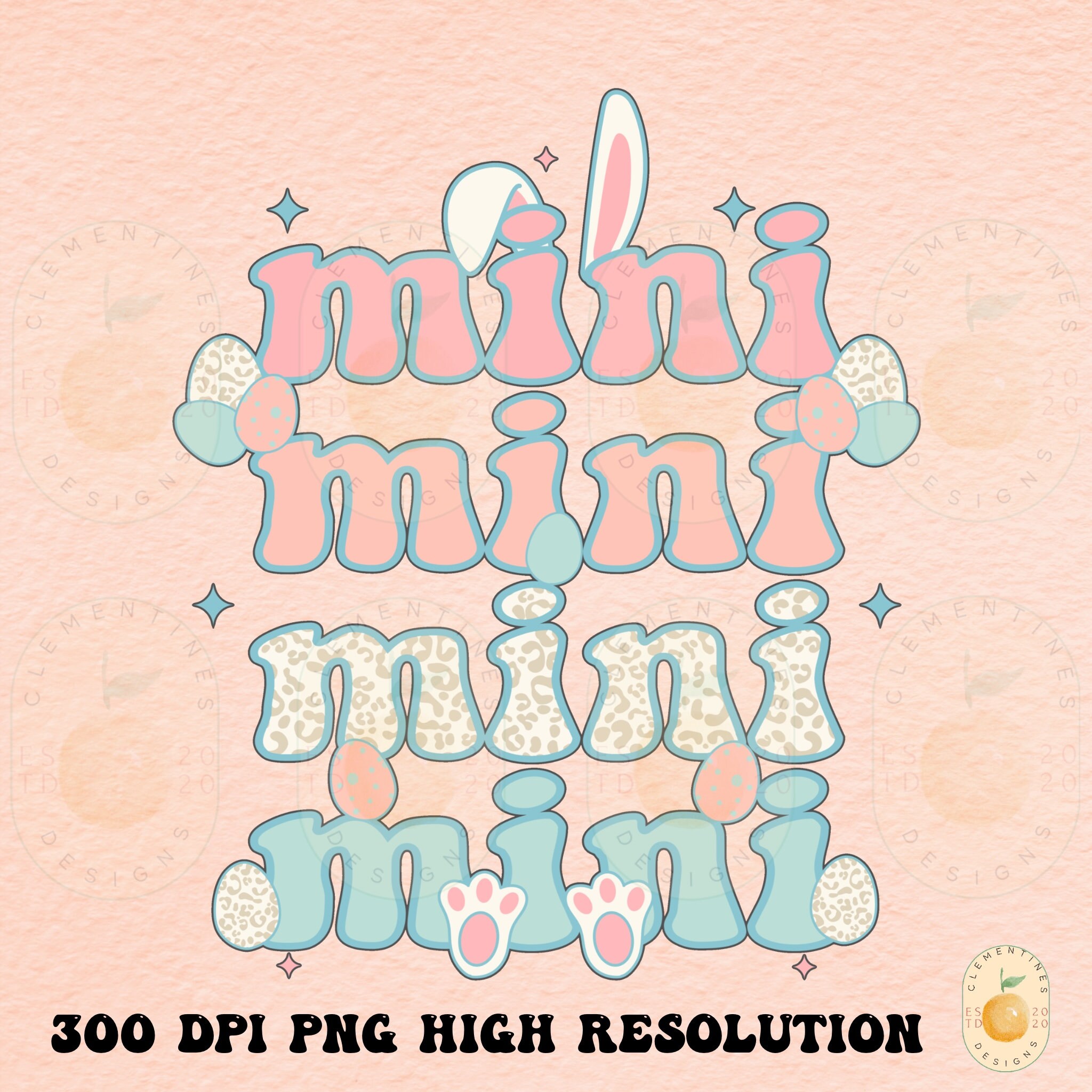 Easter Mini PNG, Digital Download,Retro png,Easter png,Easte | Inspire ...