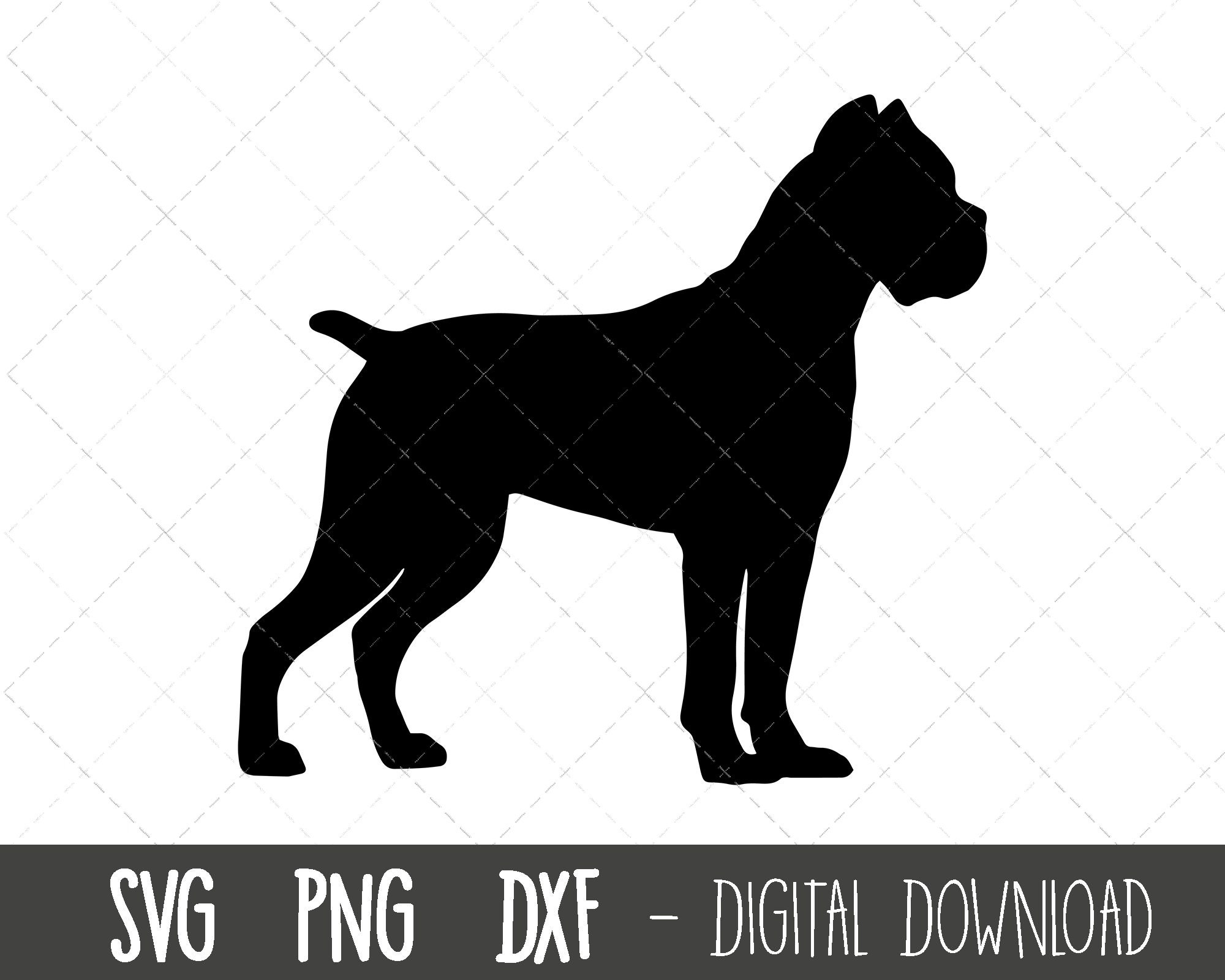 Cane Corso svg, dog svg, Cane Corso silhouette, Cane Corso o - Inspire ...