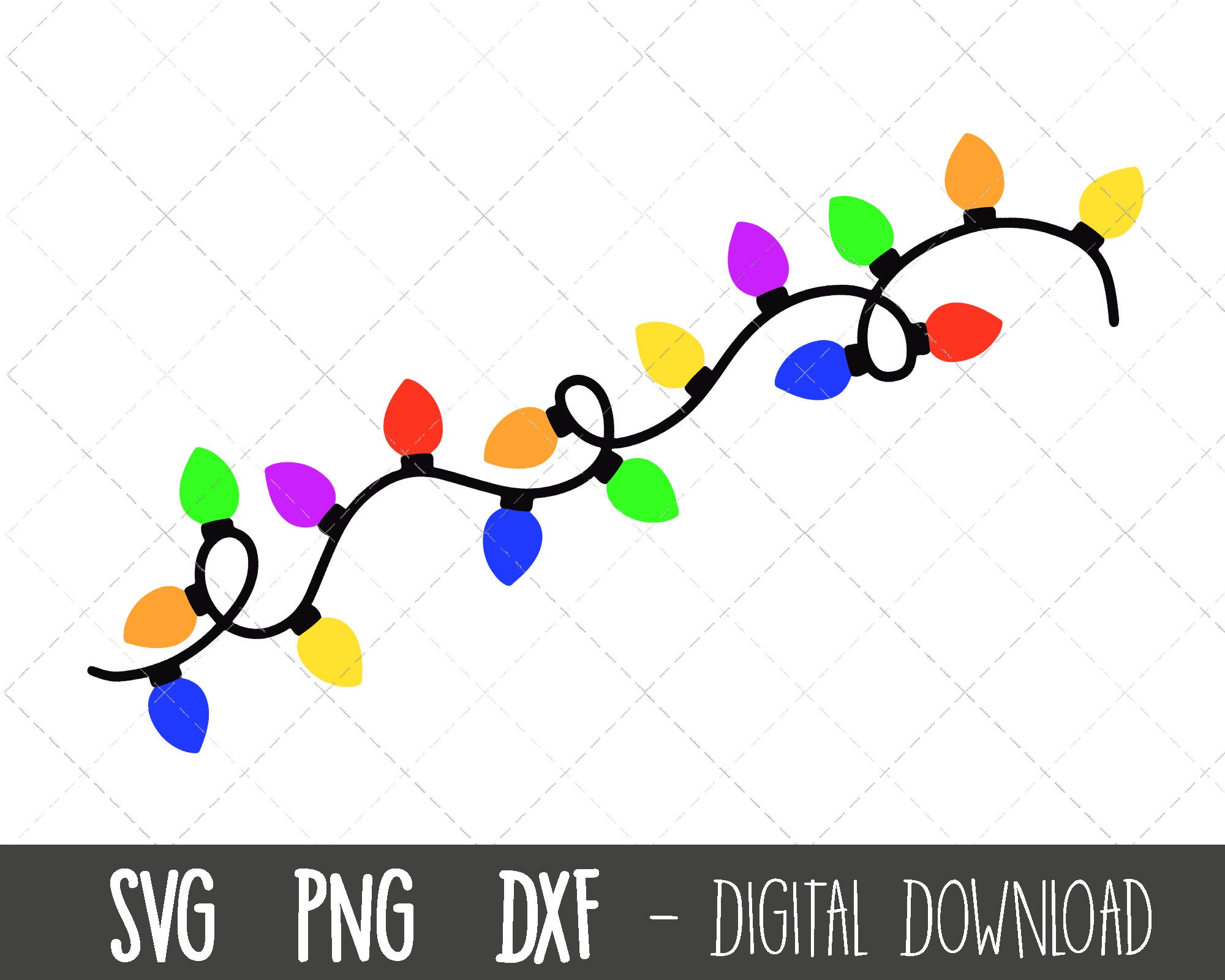 Christmas light svg, Christmas clipart, light bulb svg, holi | Inspire ...