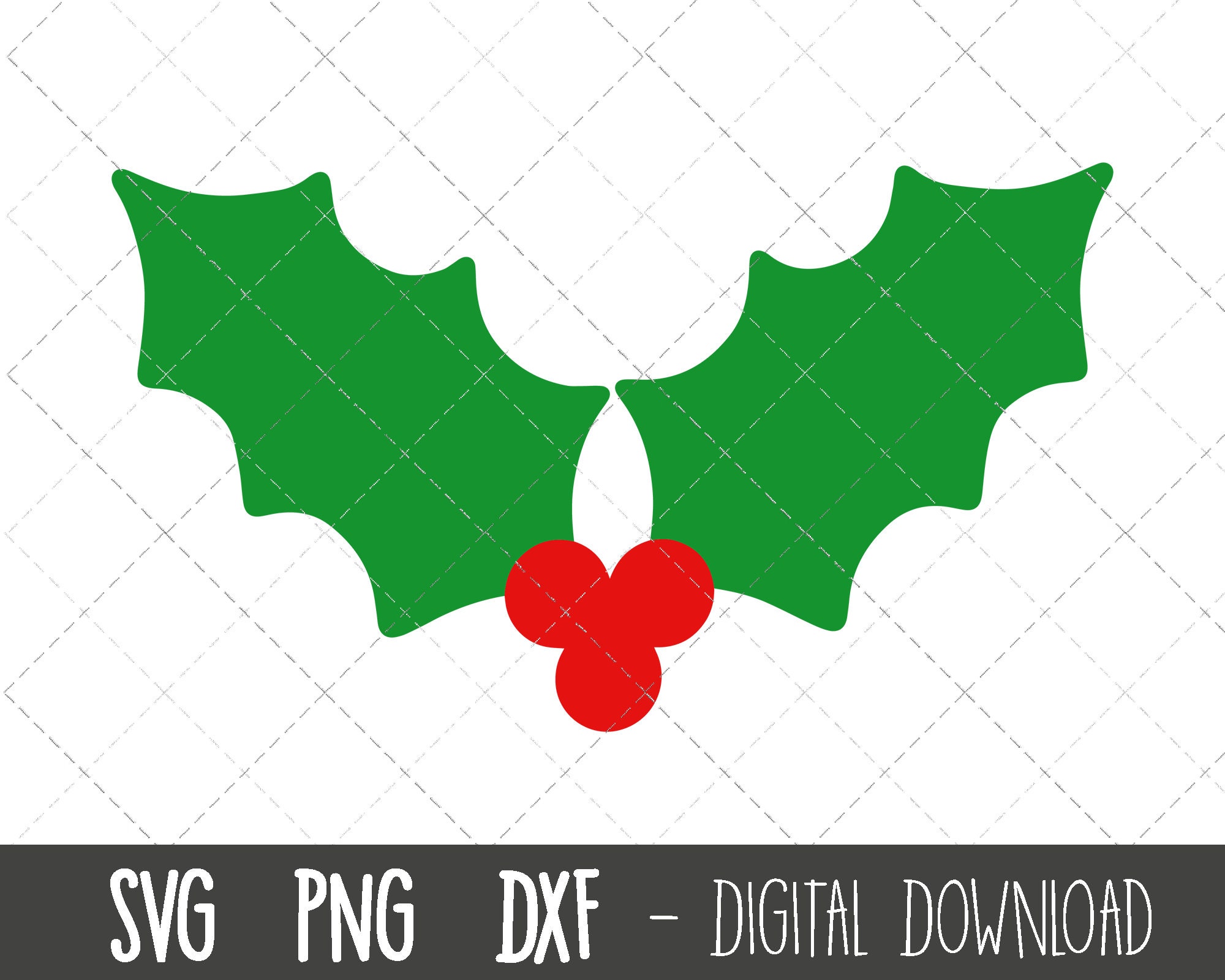 Holly svg, christmas svg, holly clipart, christmas clipart, | Inspire ...