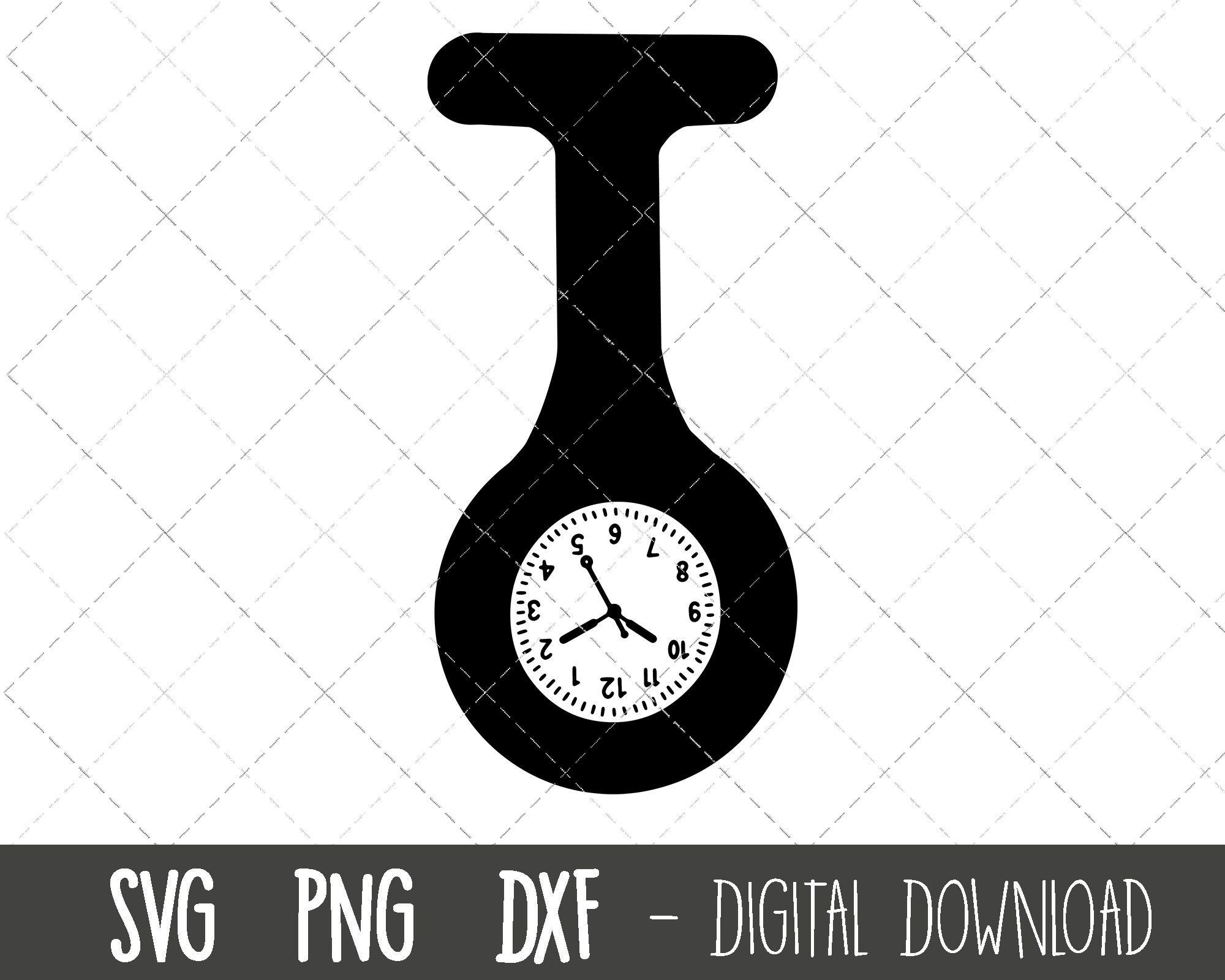 Nurse fob svg, nurse watch svg, nurse svg, nurse clip art, - Inspire Uplift