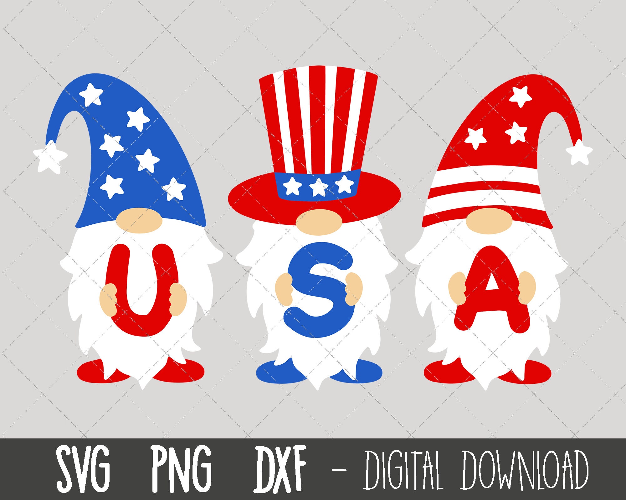 Patriotic Gnomes SVG, 4th of July svg, Independence Day svg, - Inspire ...