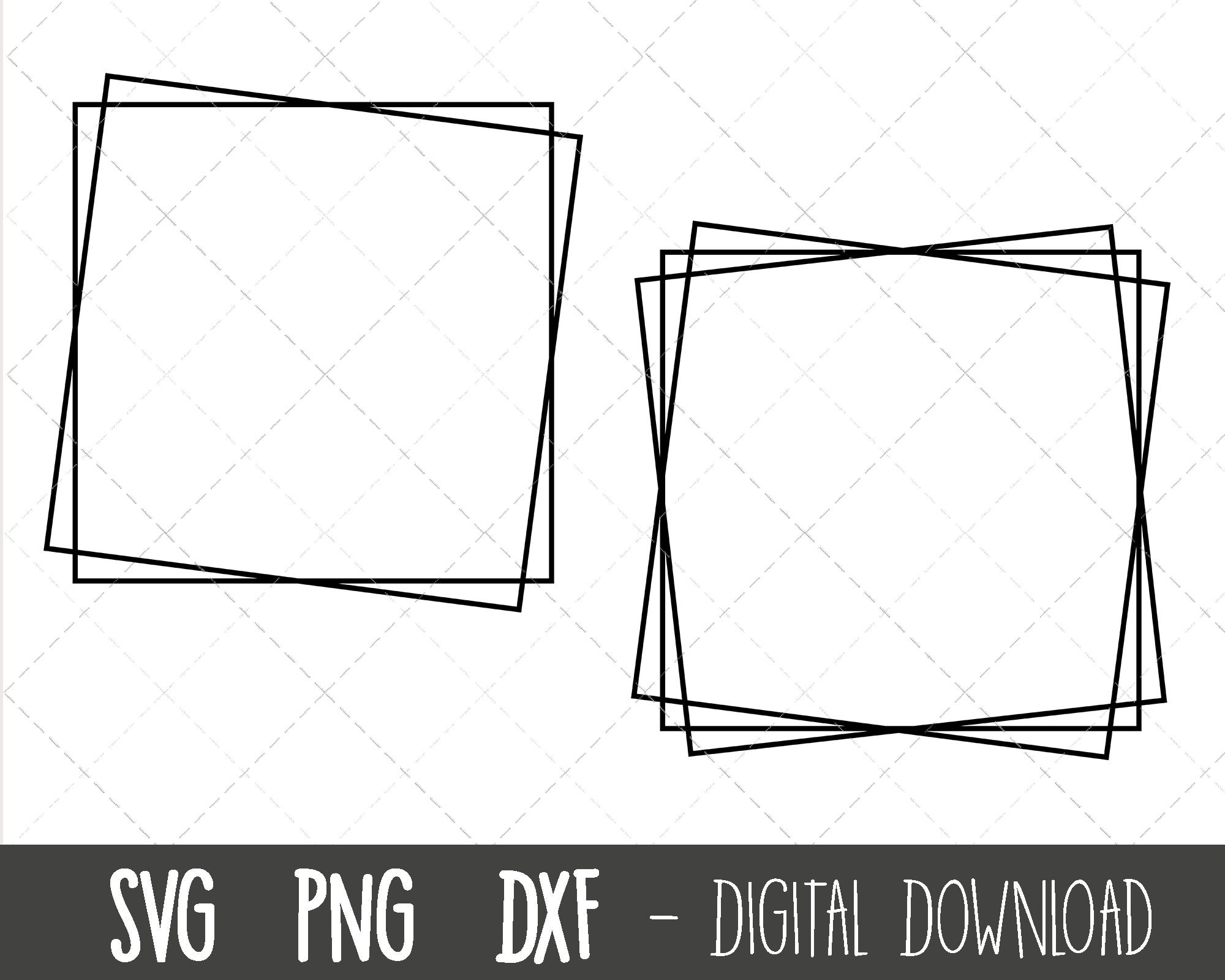 Square frame SVG, square frame vector, square frame clipart, - Inspire ...