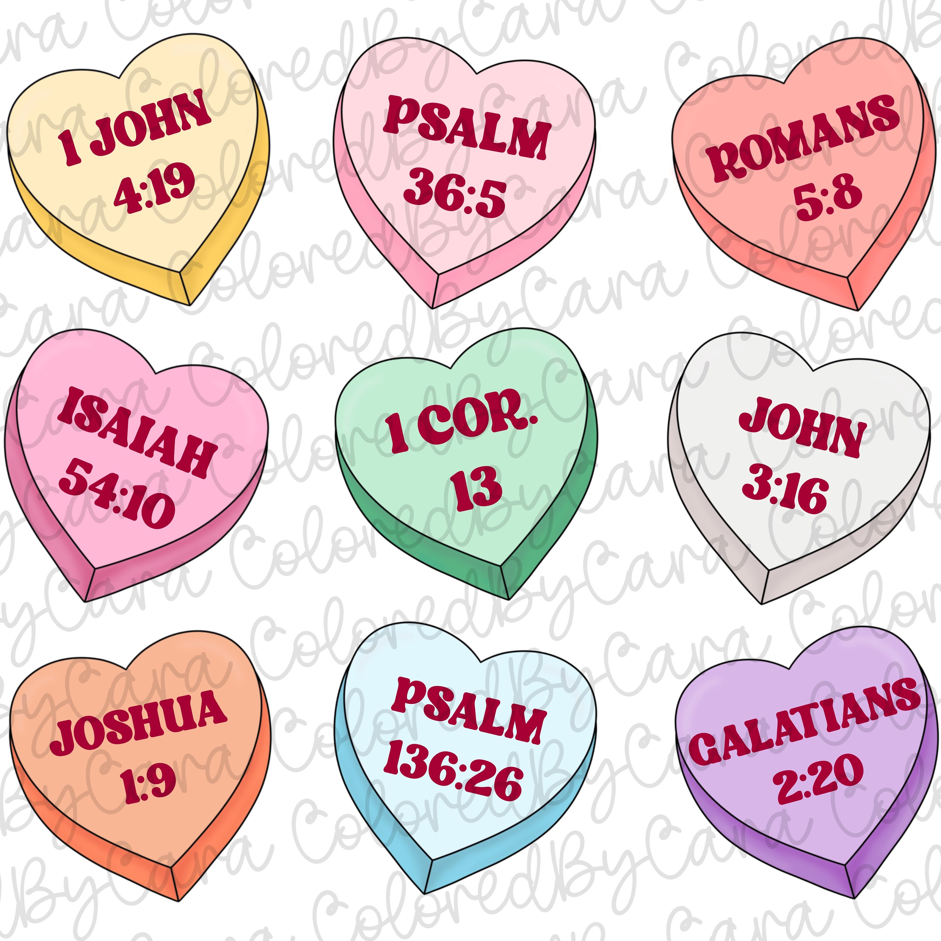 Conversation hearts png Valentines png christian valentine s | Inspire ...