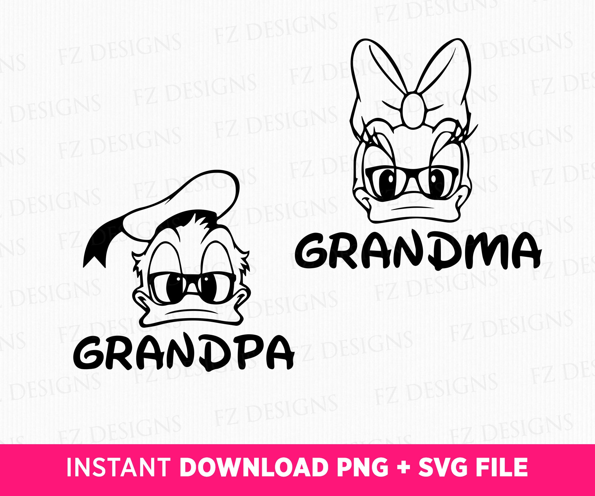 Miss Duck and Friend Svg, Grandma Duck Svg, Family Trip Svg, - Inspire ...