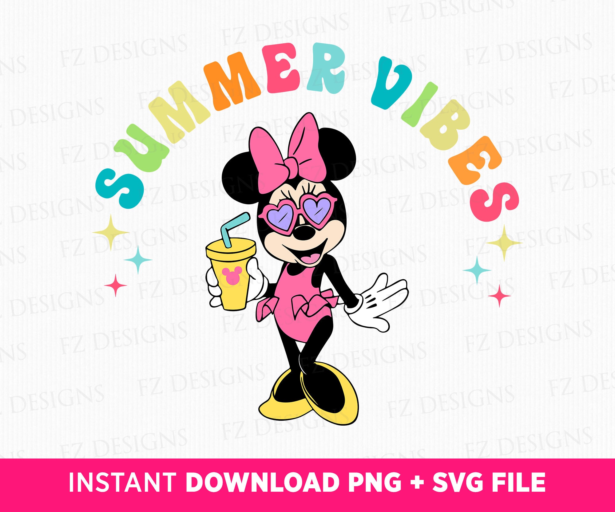 Miss Mouse Summer Vibes Svg, Retro Miss Mouse Svg, Family Va | Inspire ...