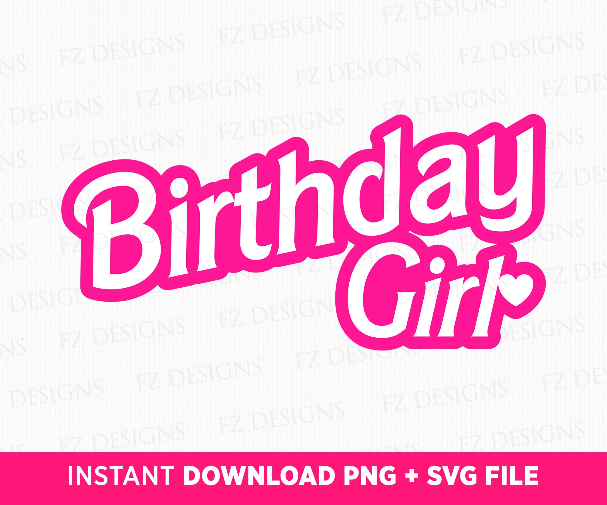 Pink Birthday Girl Svg, Cute Birthday Party Svg, Family Birt | Inspire ...