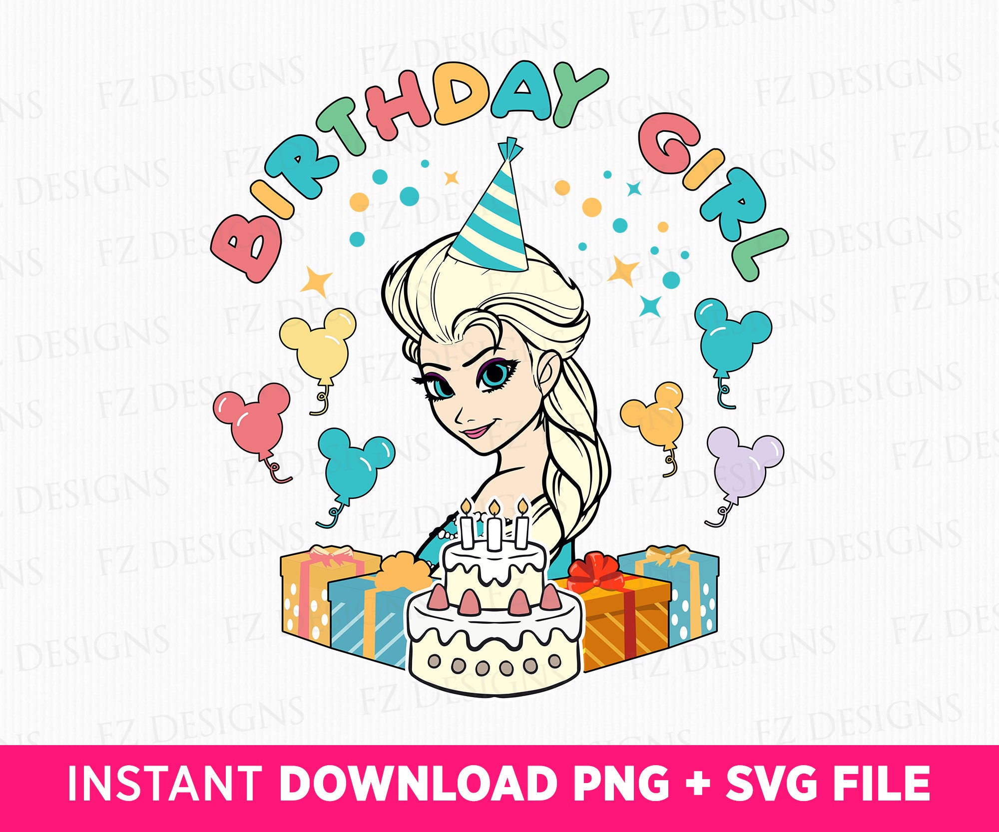 Princess Birthday Girl Svg, Happy Birthday Svg, Princess wit | Inspire ...
