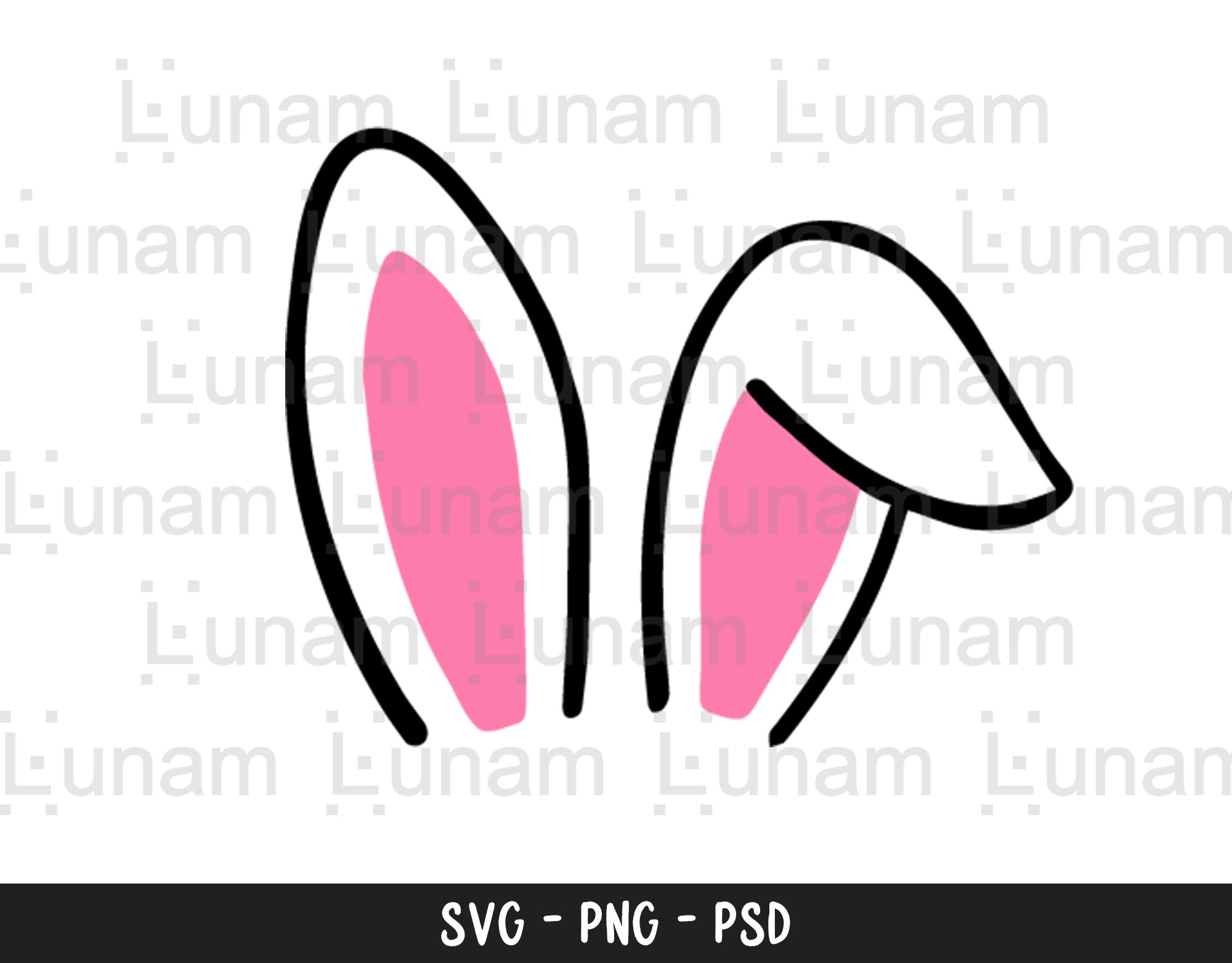 Bunny Ears SVG, Easter SVG, Easter Bunny SVG, Rabbit Ears Sv | Inspire ...
