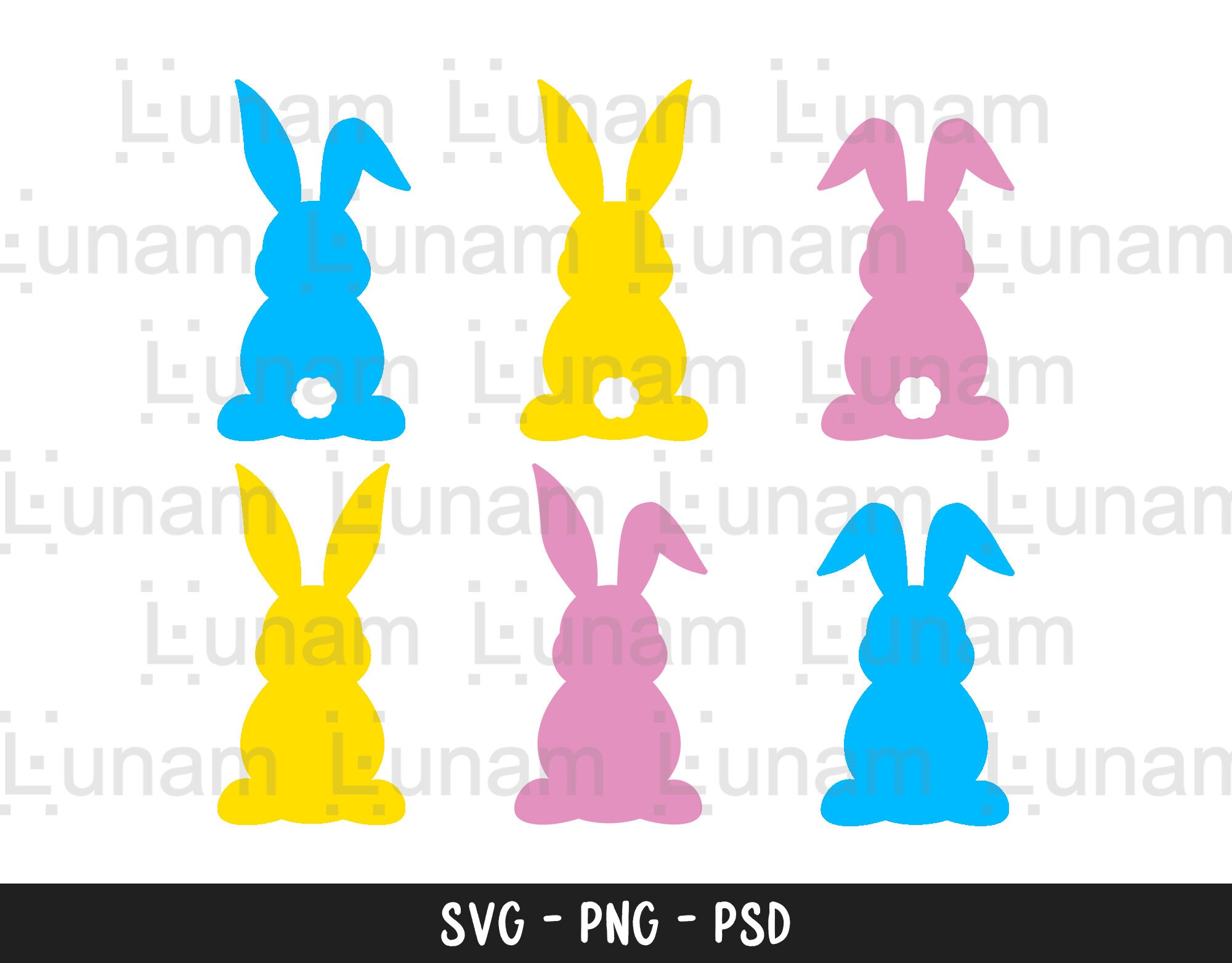 Bunny Svg, Easter Bunny Svg, Bunny Silhouette Svg, Easter Bu | Inspire ...