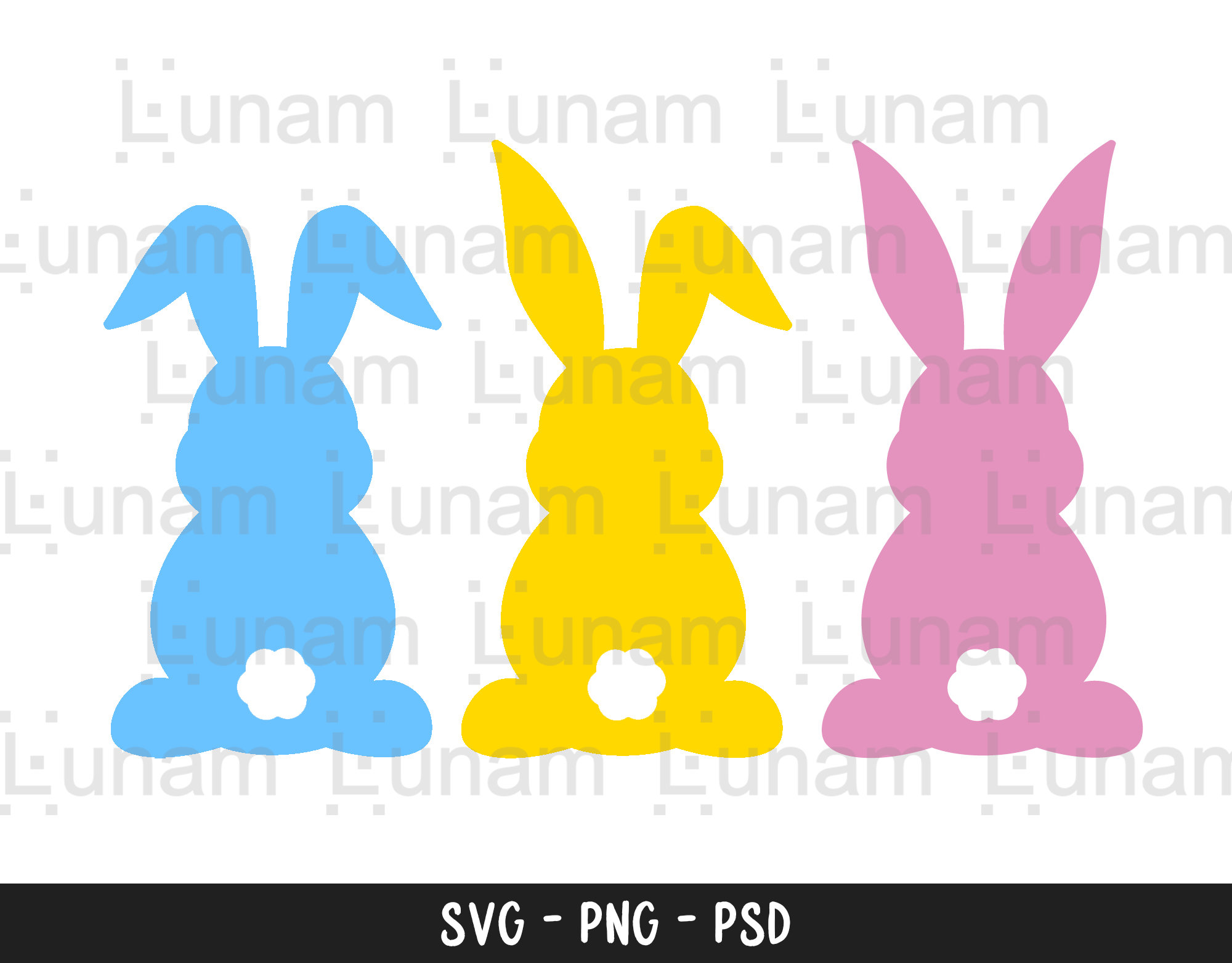 Bunny Svg, Easter Bunny Svg, Bunny Silhouette Svg, Easter Bu - Inspire ...