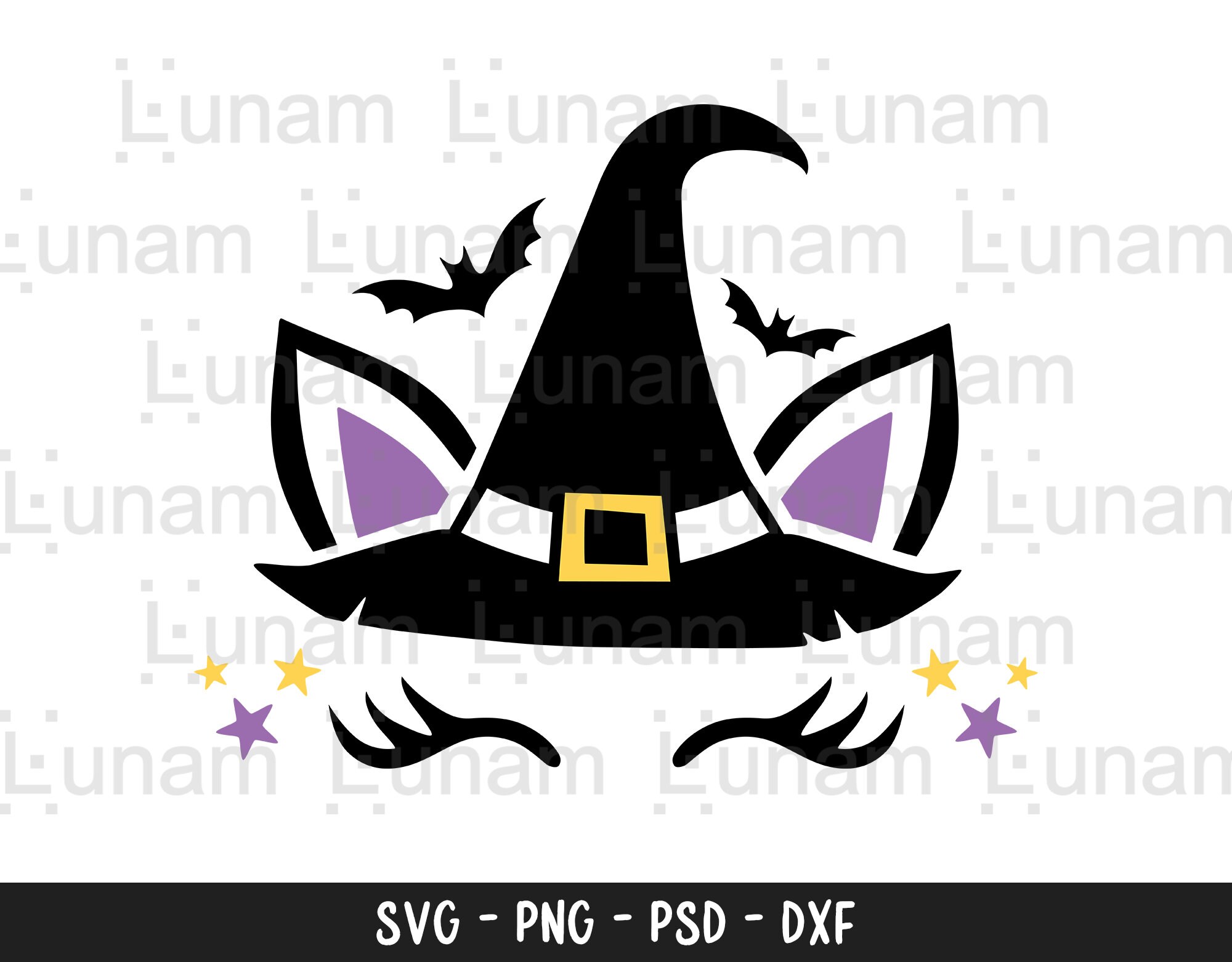 Halloween Unicorn Svg, Witch Unicorn Svg, Magical Unicorn Sv | Inspire ...