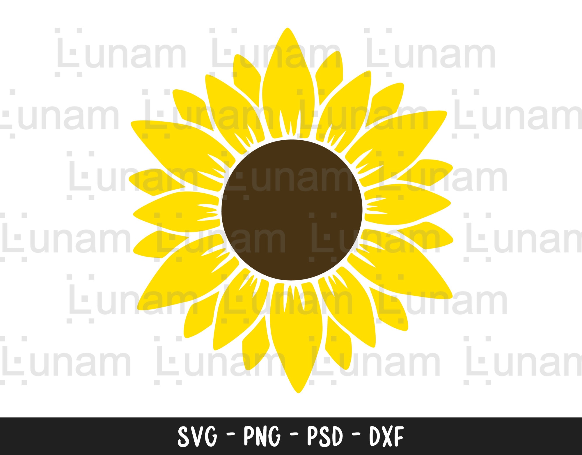 Sunflower SVG, Sunflower Monogram SVG, Flower Svg, Monogram | Inspire ...