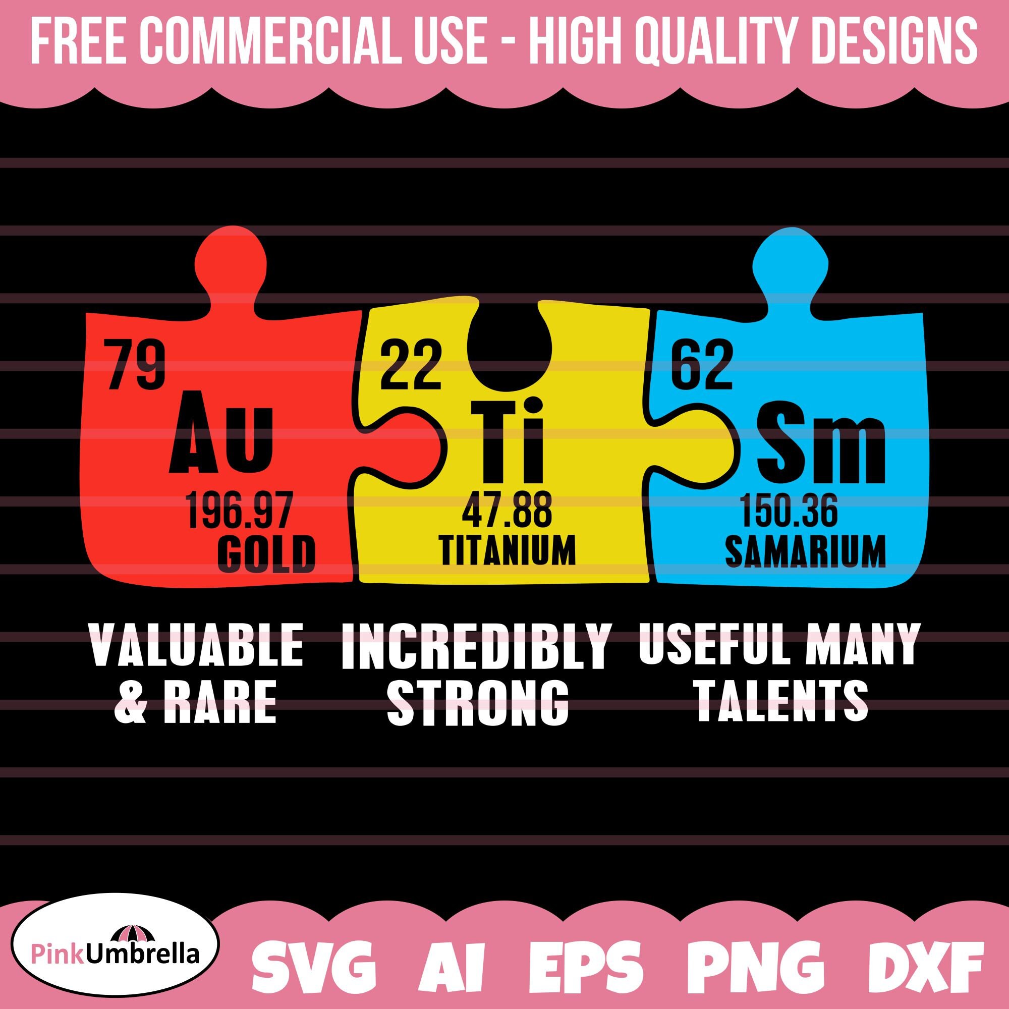 Autism Puzzle Chemical Element Autism Awareness Svg, Puzzle - Inspire ...