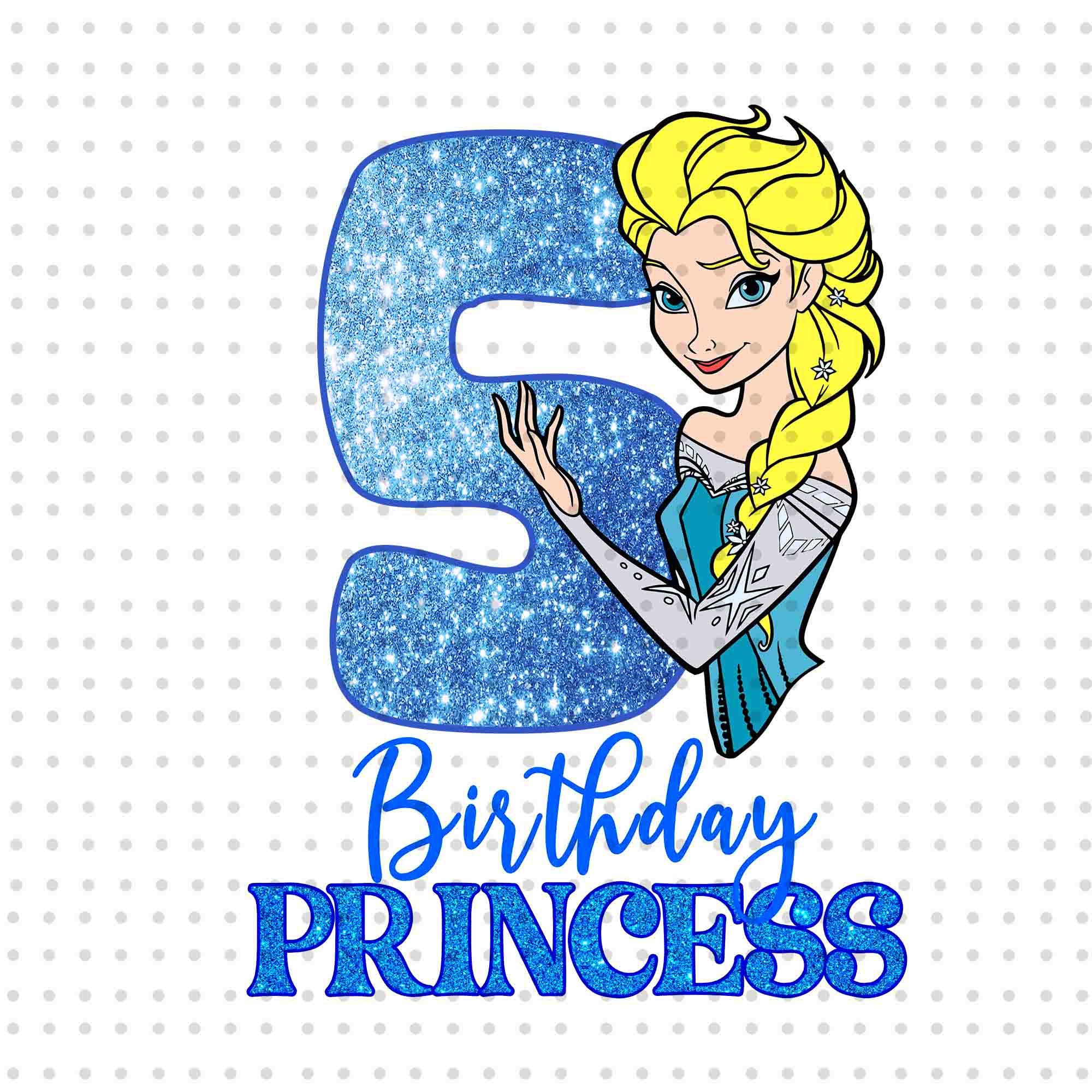 Birthday Princess Png, My 5th Birthday Png, Happy 5th Birthd | Inspire ...