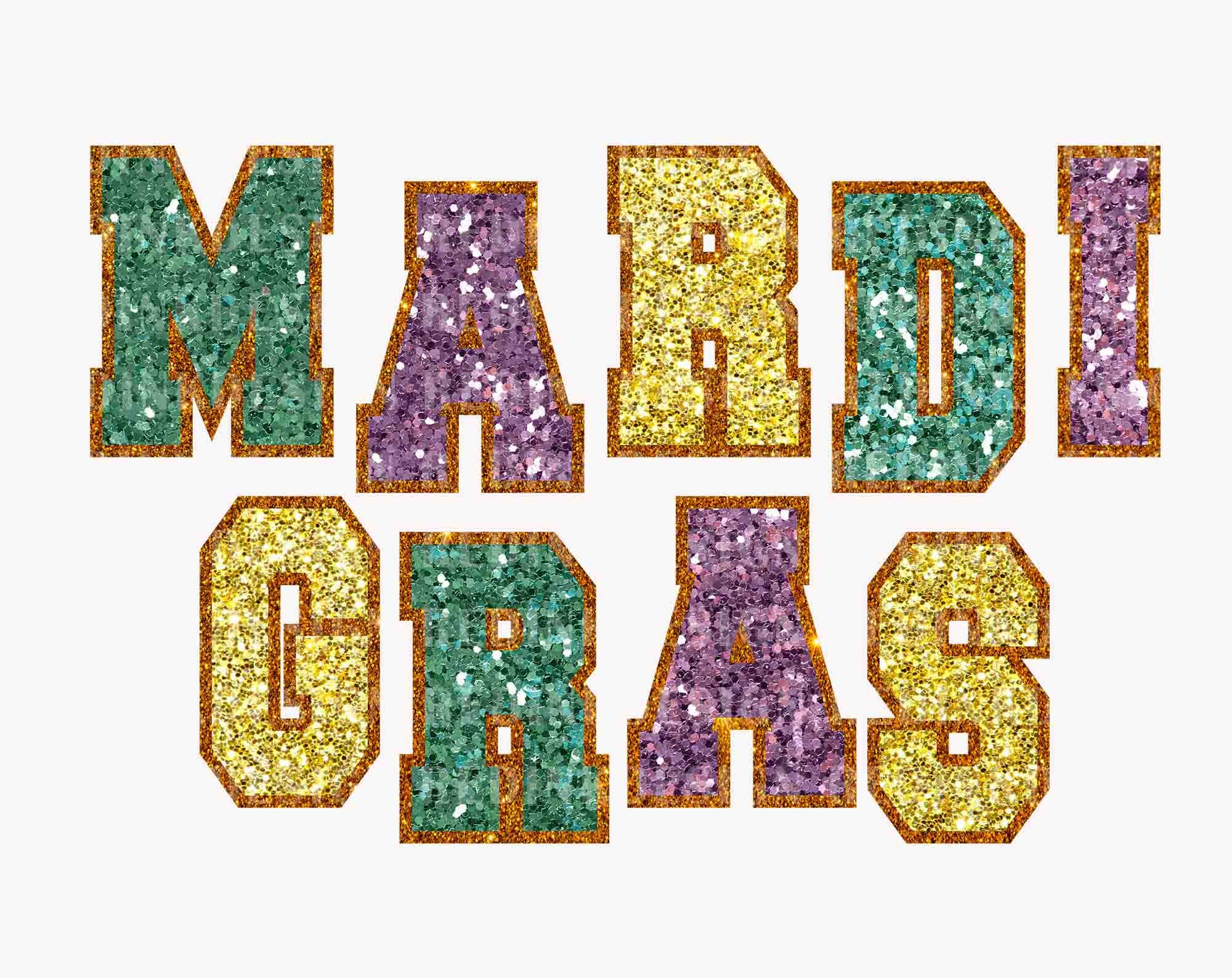 Happy Mardi Gras 2024 PNG, Faux Glitter Fat Tuesday Png, Mar | Inspire ...