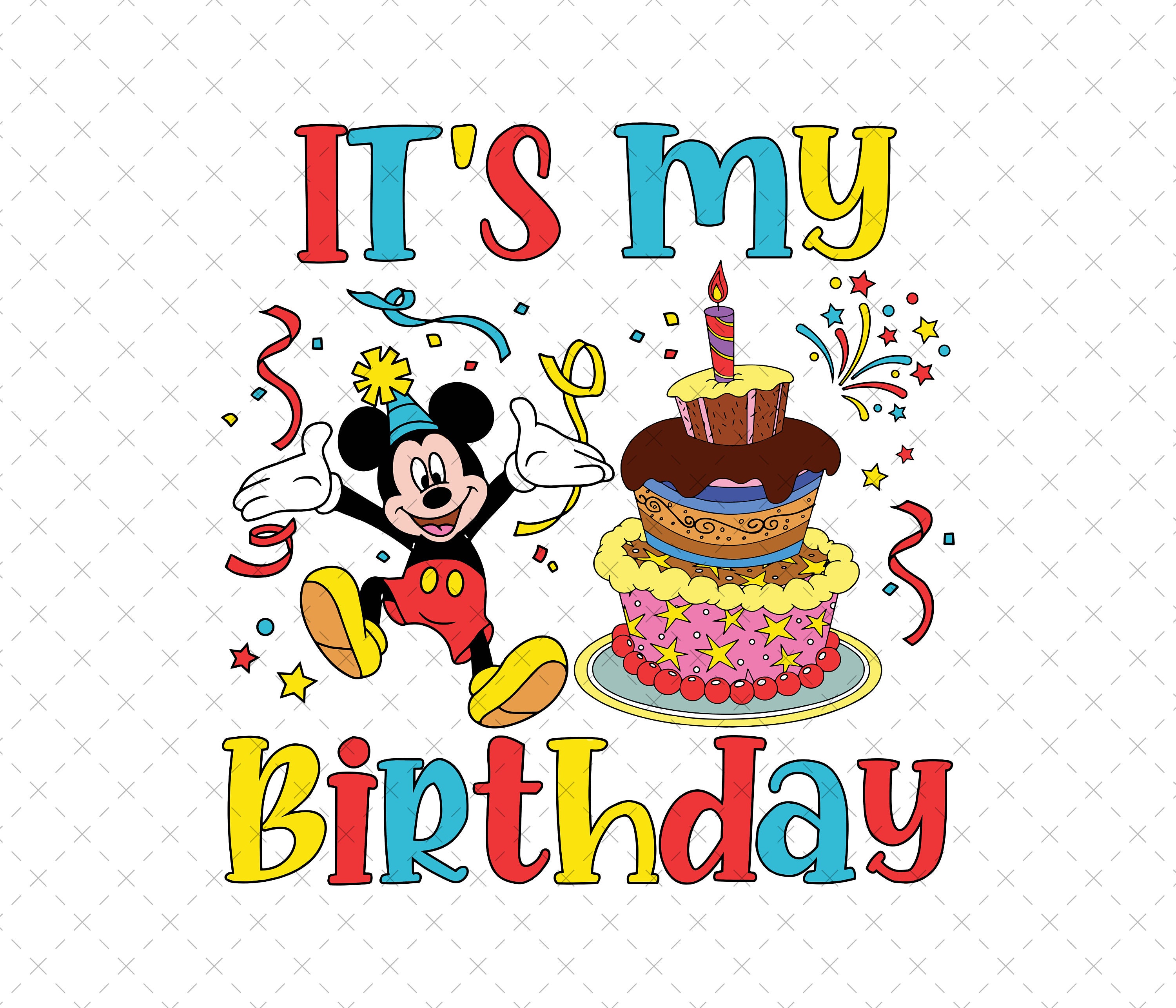 Its My Birthday Mickey Png Svg, Mickey Birthday Png Svg, Bir | Inspire ...