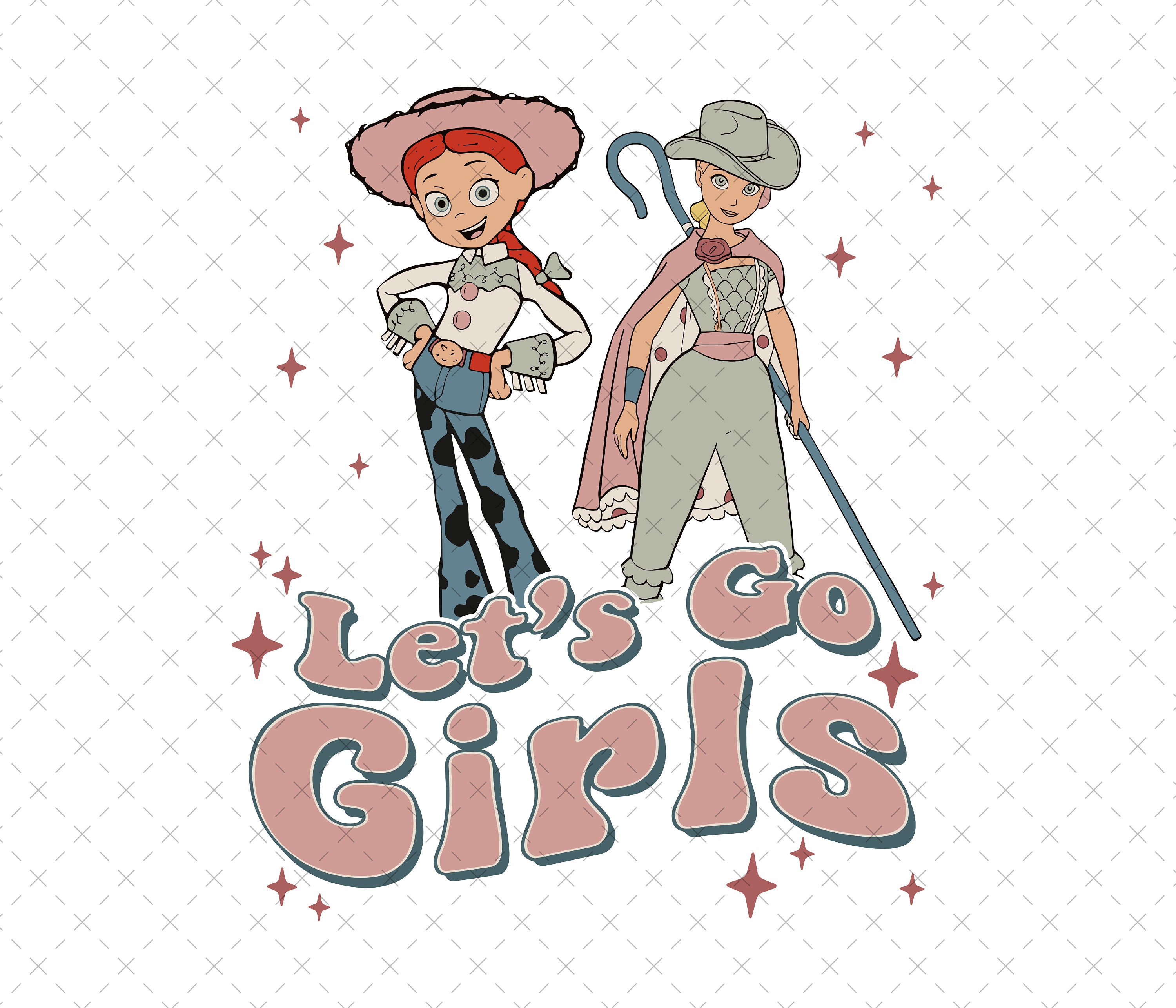 Toy Story Lets go Girls Png, Retro Toy Story Png, Toy Story - Inspire ...