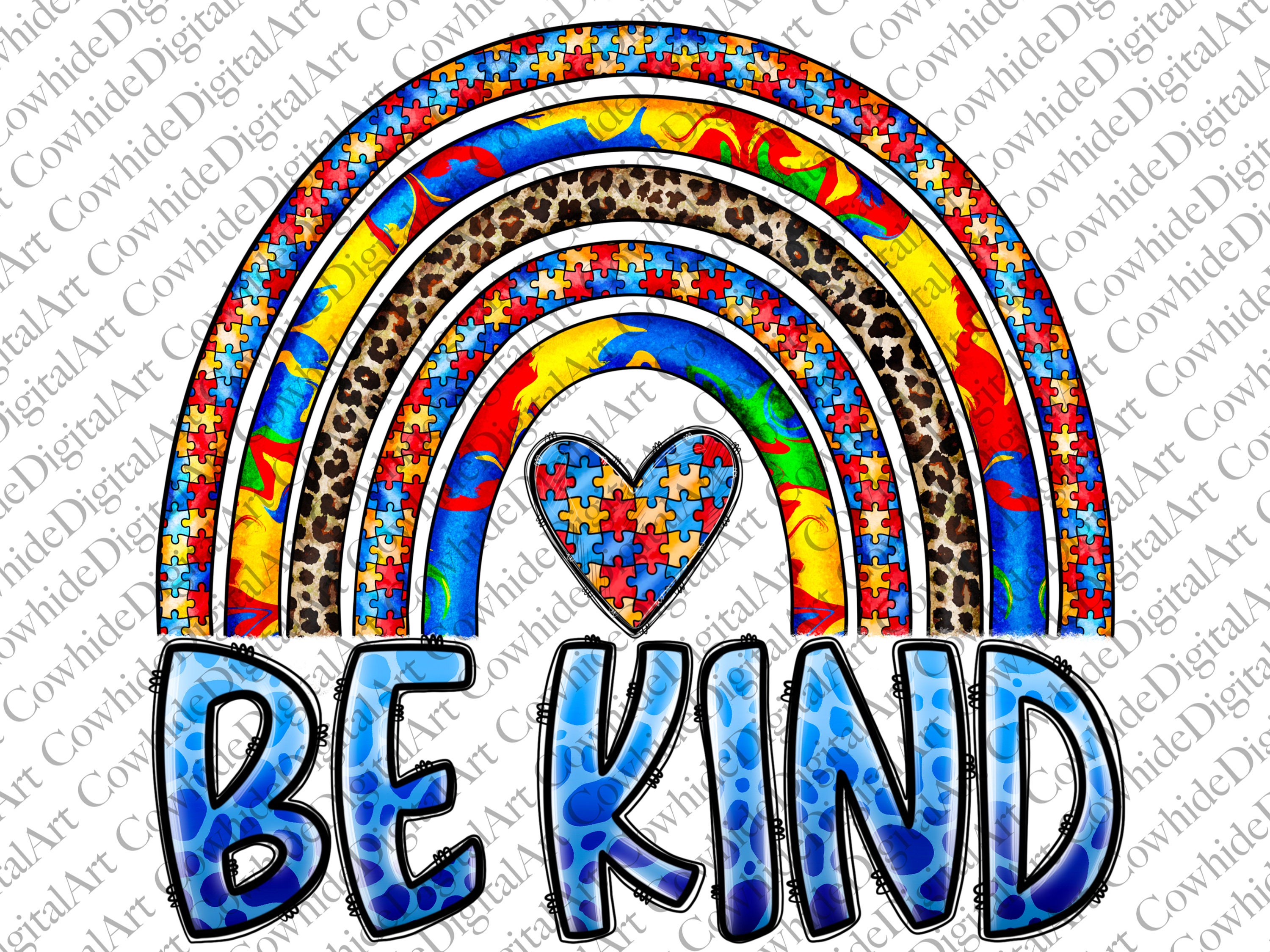 Autism Awareness Rainbow png, Be kind Clipart, Transparent P - Inspire ...