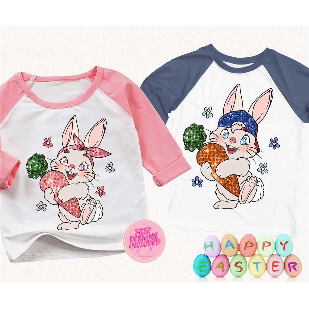 Easter bunny png ,bunny girl and boy png,faux sequin bunny p | Inspire ...