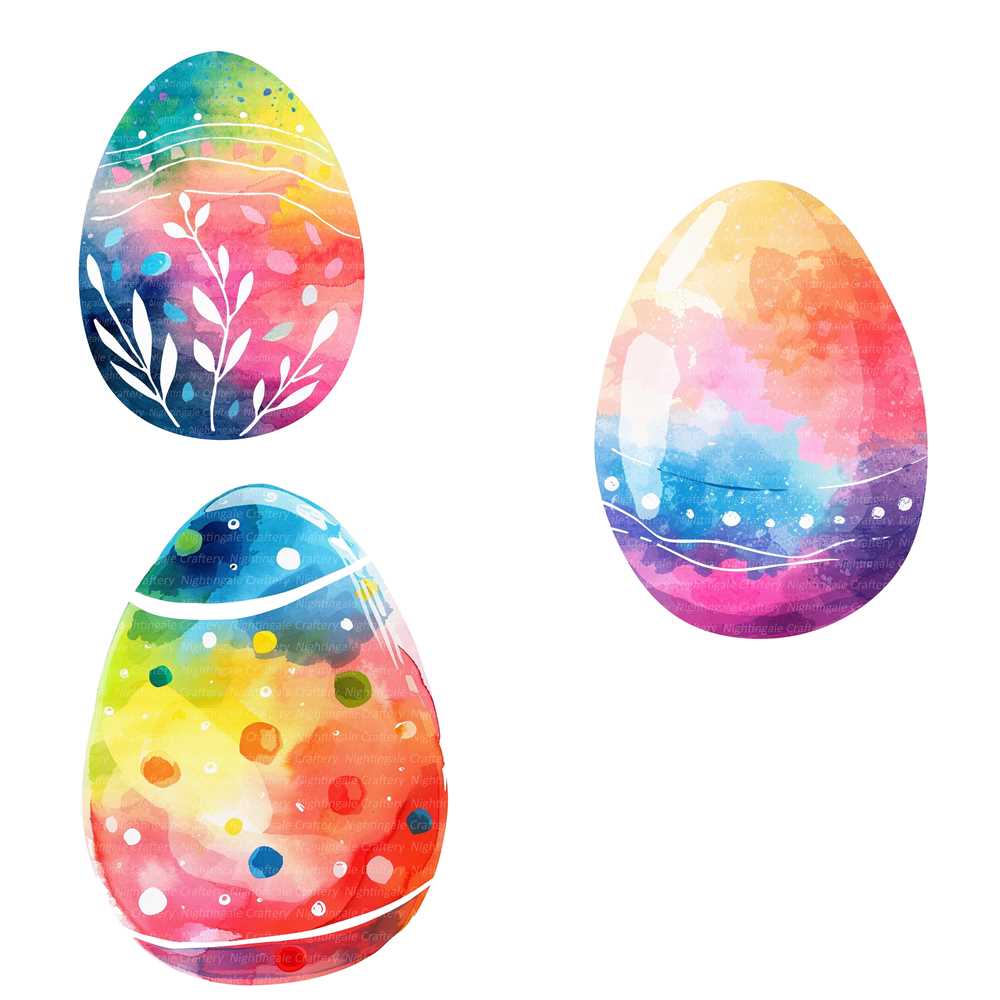 Easter Bunny Clipart , Easter eggs, Printable Watercolor cli | Inspire ...