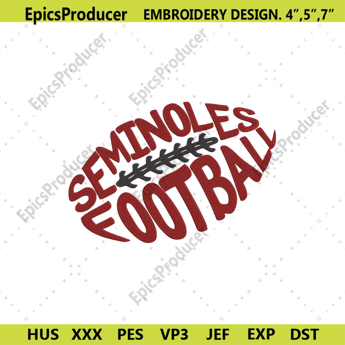 Seminoles Football Logo Machine Embroidery Design, Seminoles | Inspire ...