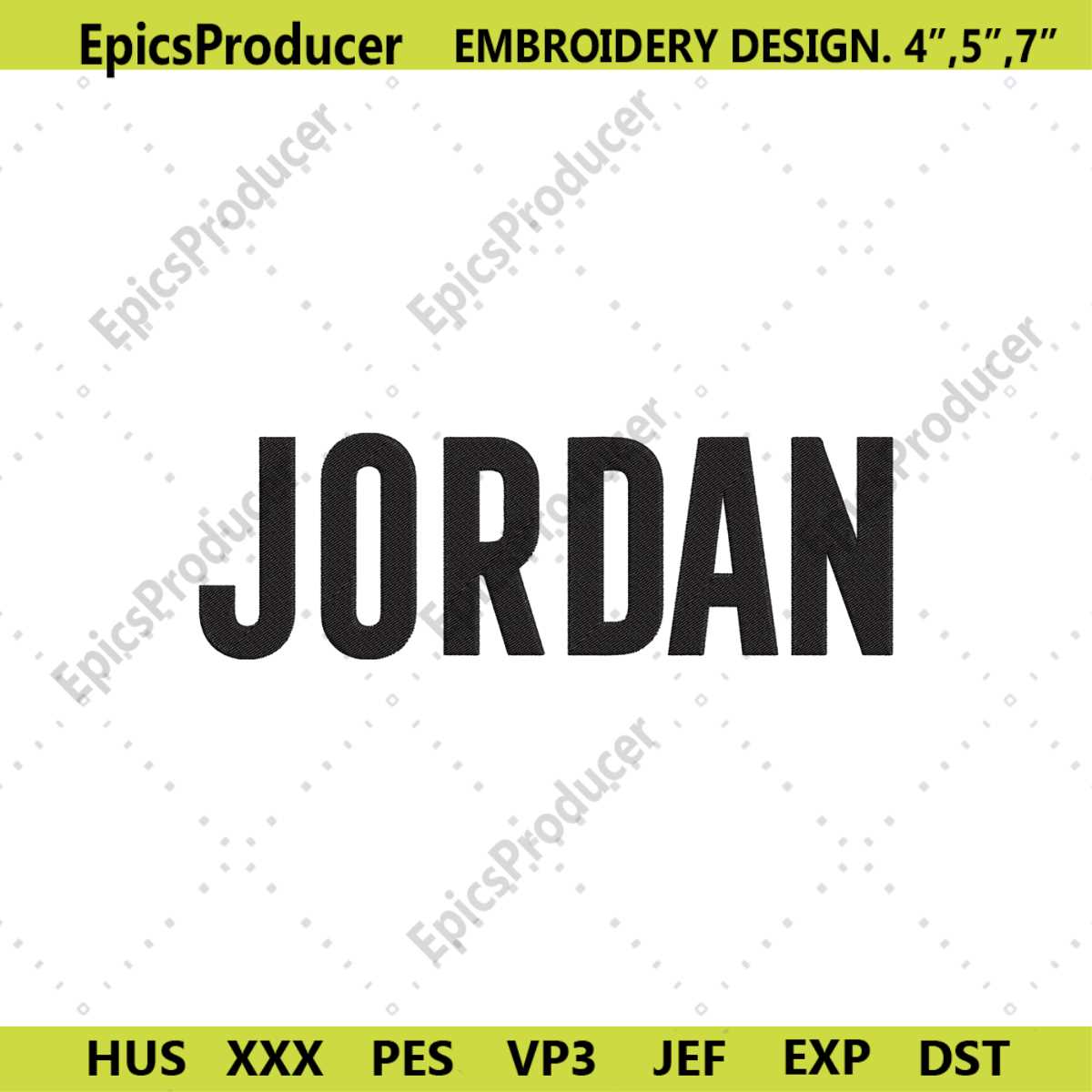 Jordan Brand Logo Wordmark Embroidery Download File | Inspire Uplift
